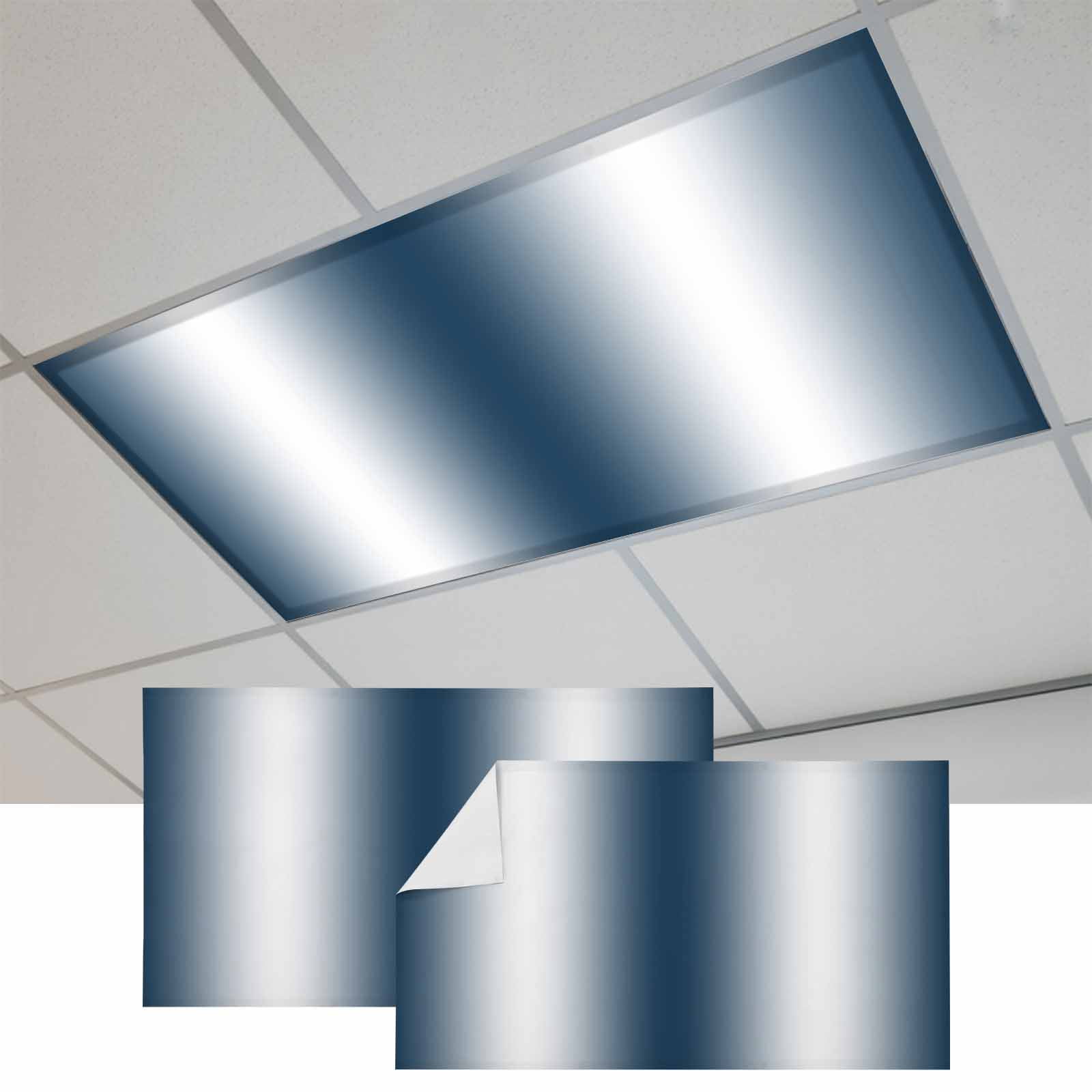 Ombre Dark Blue Fluorescent Light Covers, Gradient White Abstract ...