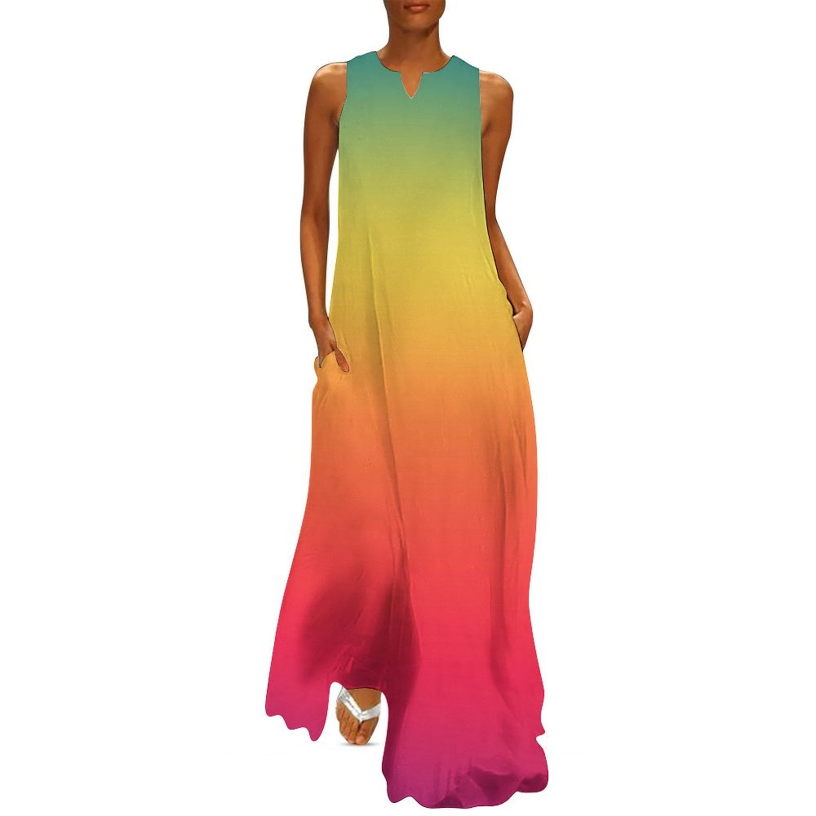 Ombre Fade Long Dress dresses women summer 2024 summer dress woman 2024 ...