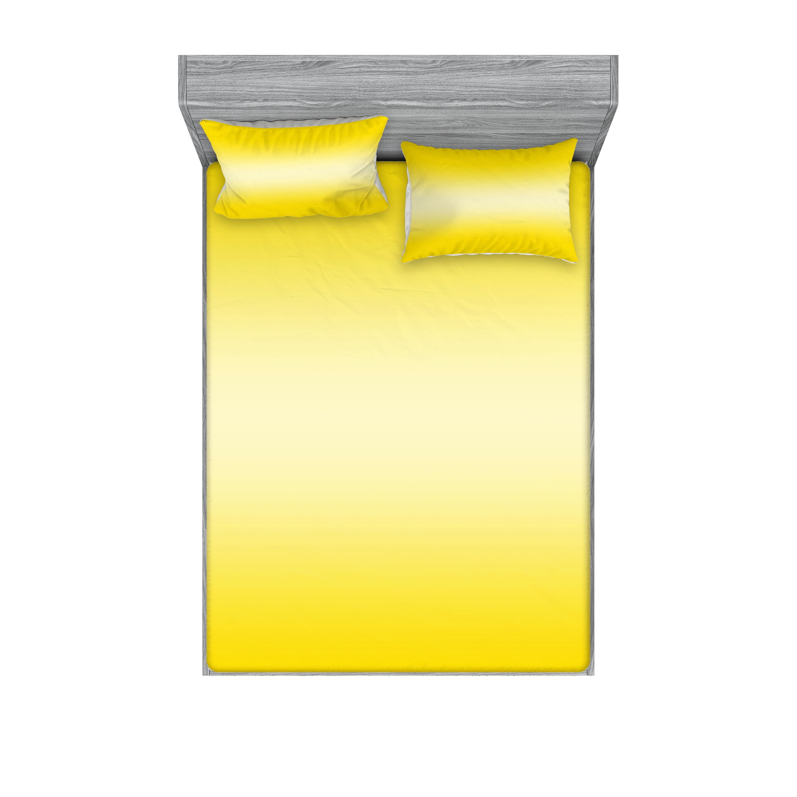 Ombre Fitted Sheet & Pillow Sham Set, Positive Summer Vivid Season ...