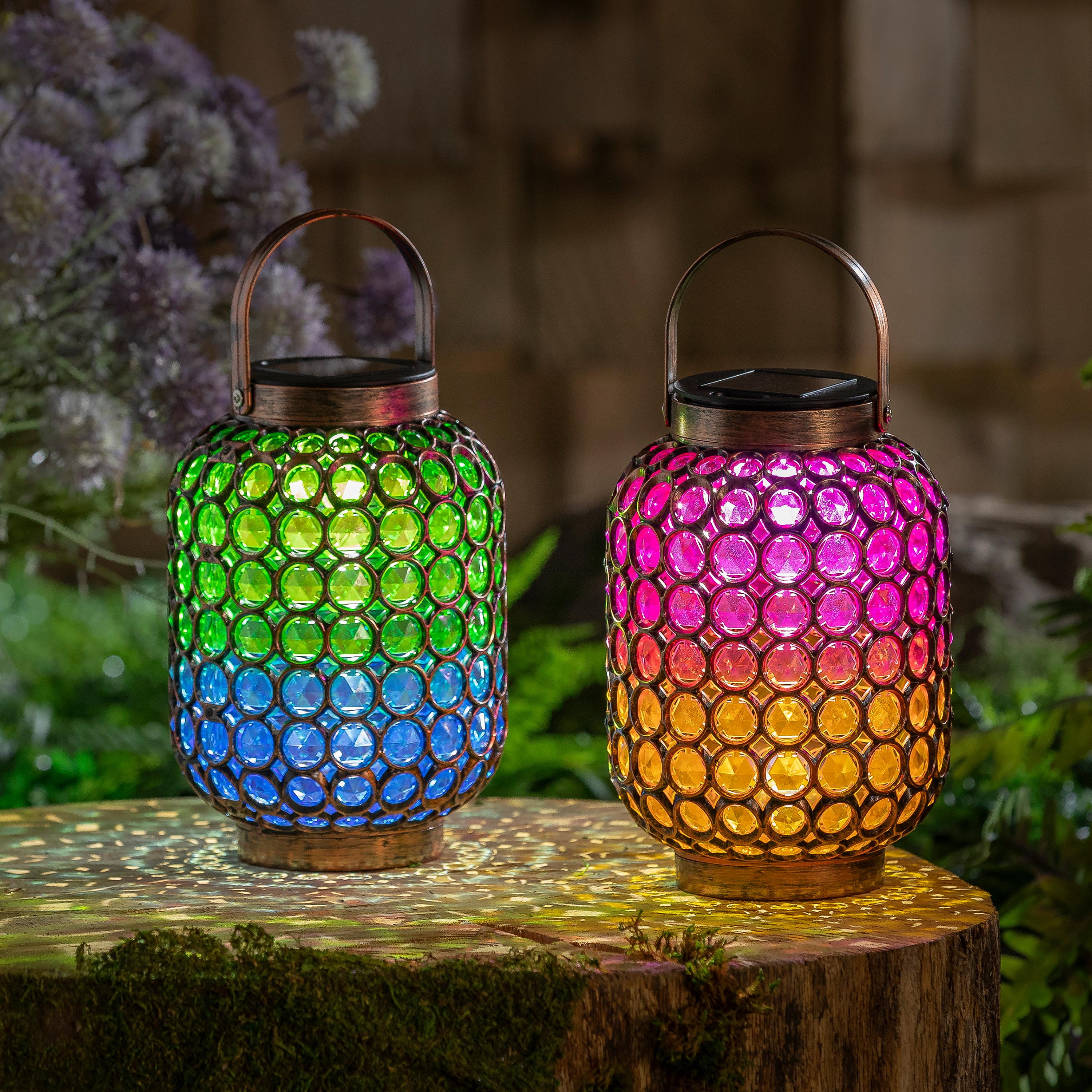Ombre Jewel Solar Lantern - Walmart.com