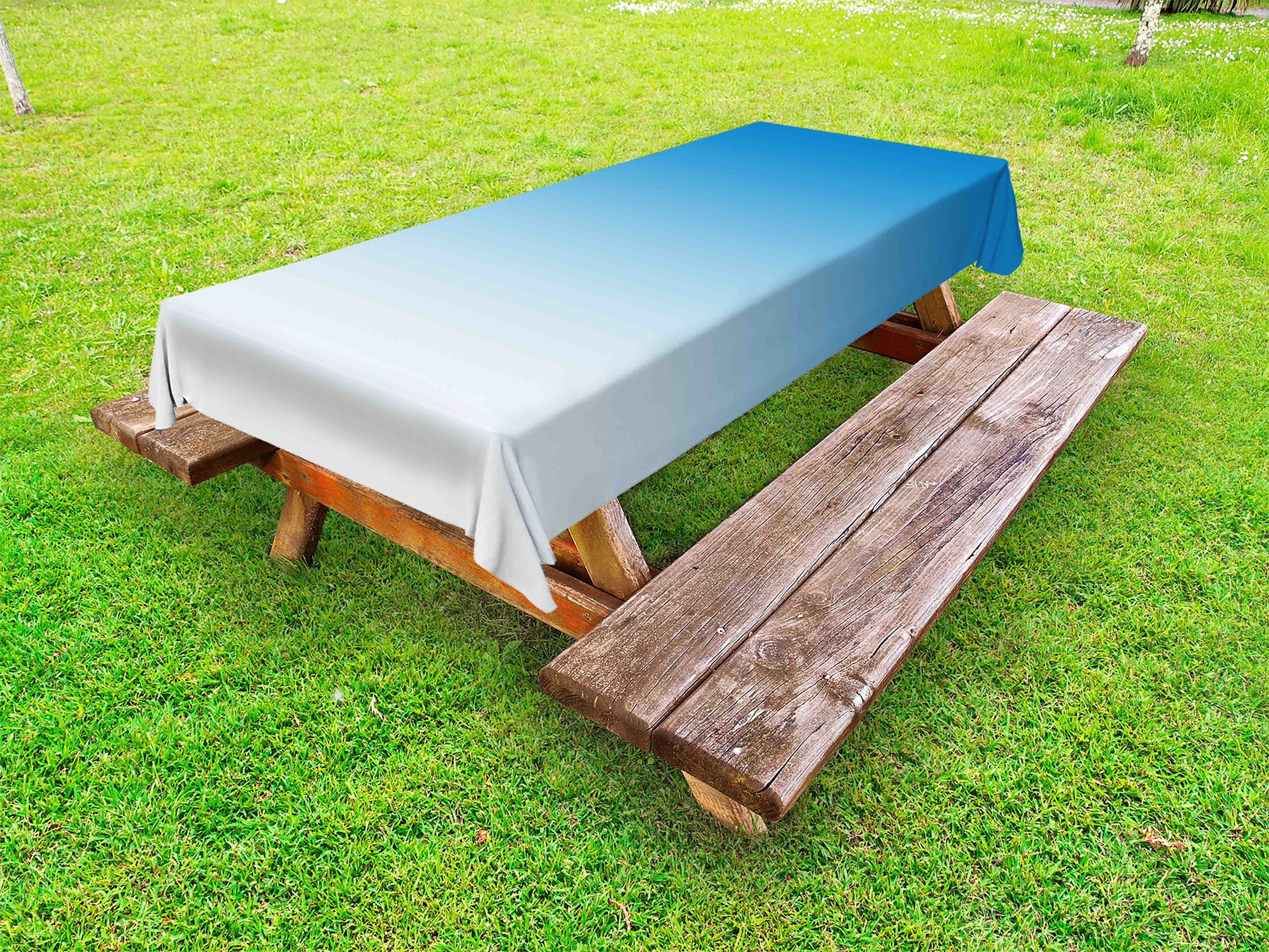 Ombre Outdoor Tablecloth, Sky Landscape Skyscaper Tall Building View ...