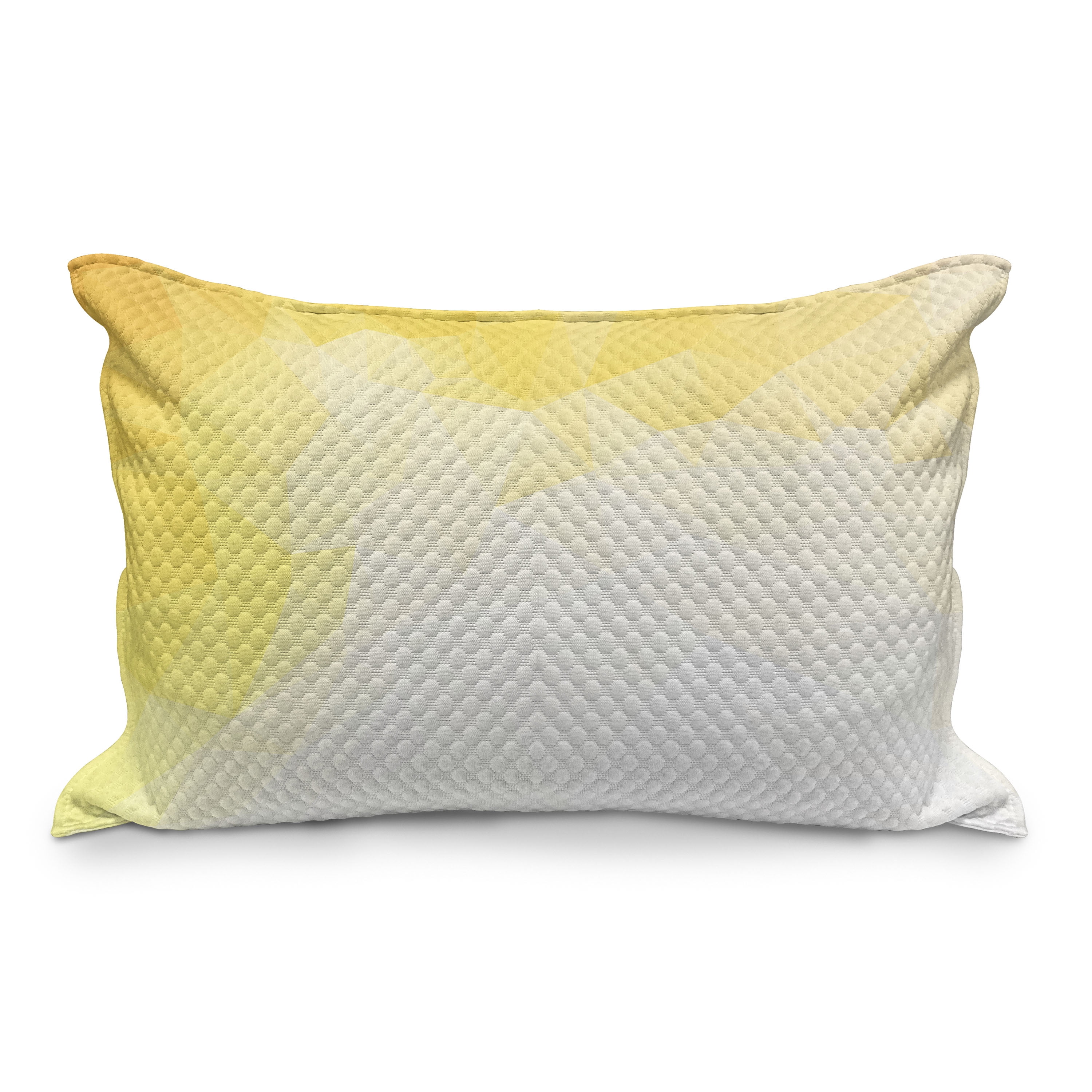 Ombre Quilted Pillowcover, Fractal Mosaic Form Simplistic Abstract ...