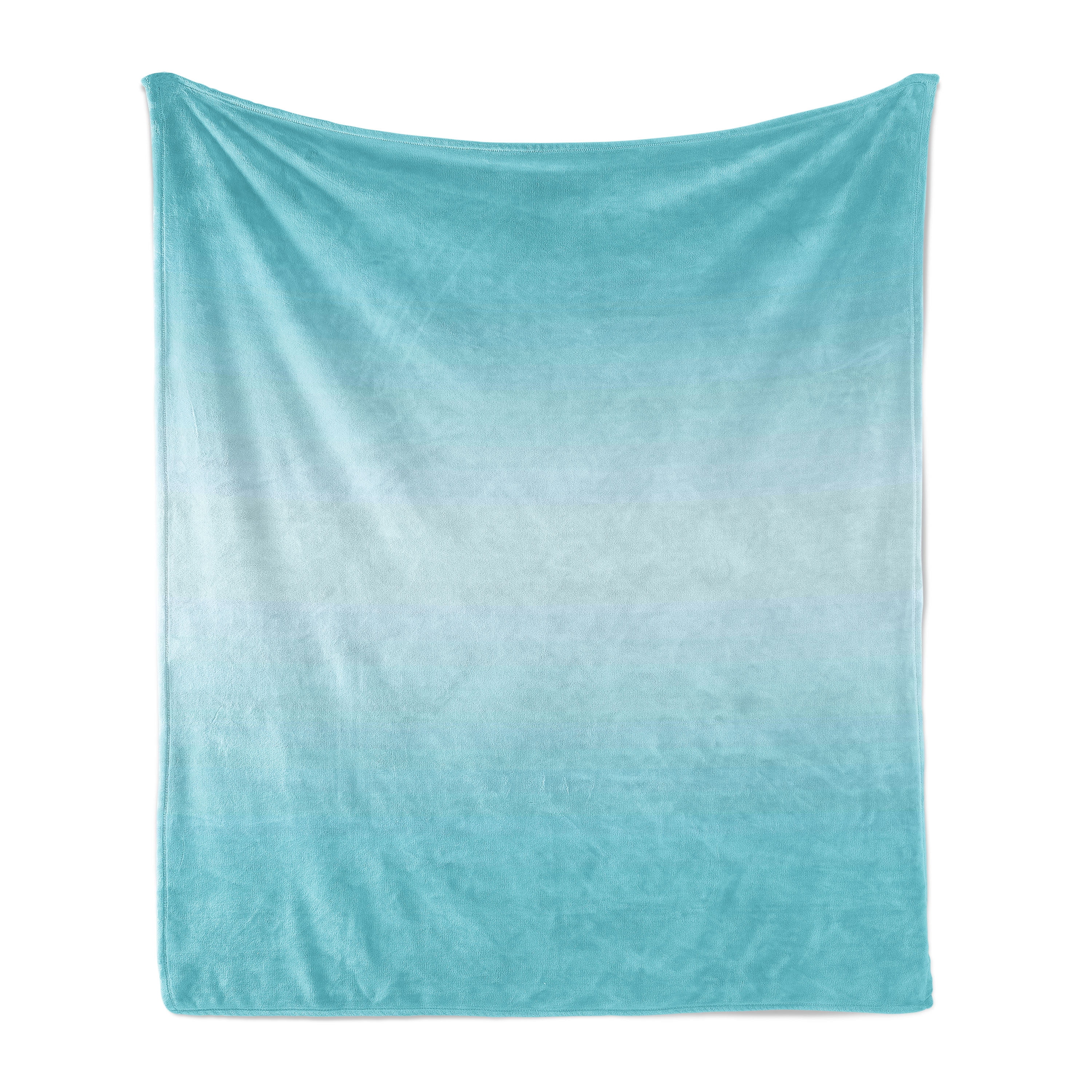 Ombre Soft Flannel Fleece Throw Blanket, Open Blue Sky on a Spring Day ...