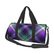 Tribal Aztec Small Round Sport Duffel Bag, 17" Shoulder Airport Travel ...