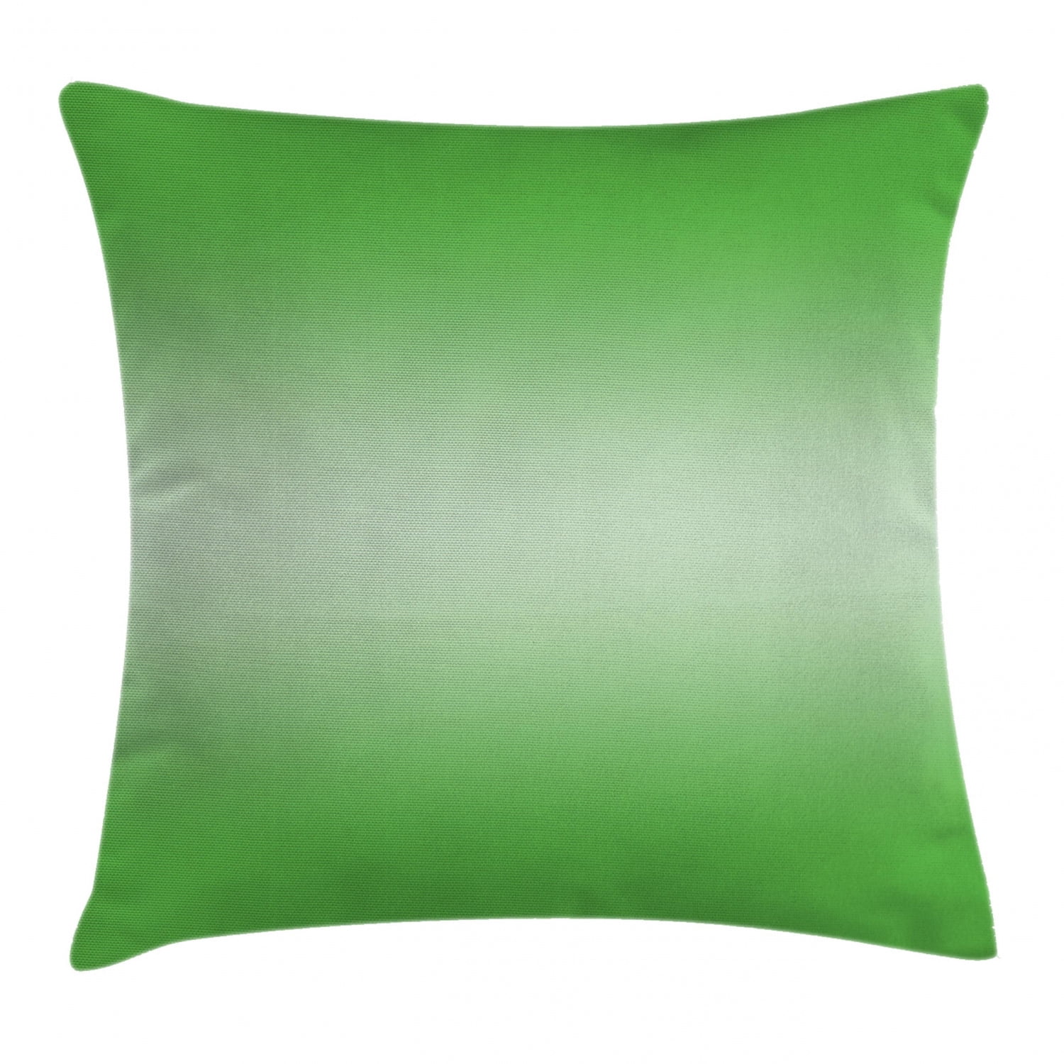 Ombre Throw Pillow Cushion Cover, Green Grass in the Vivid Spring ...