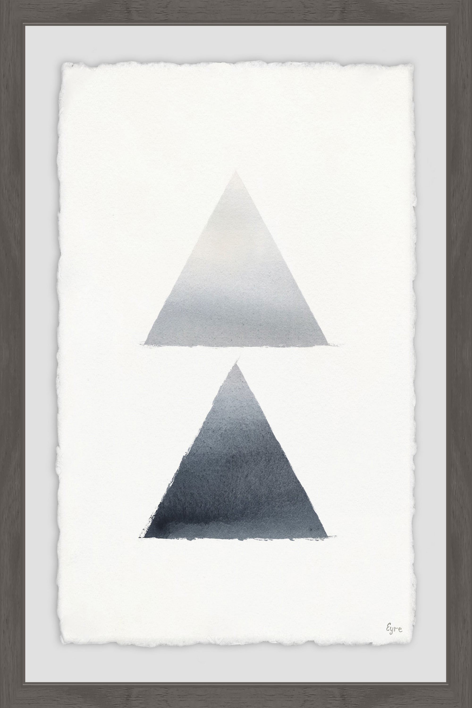Free Shipping! Marmont Hill Ombre Triangle Giclee Framed Wall Art by ...