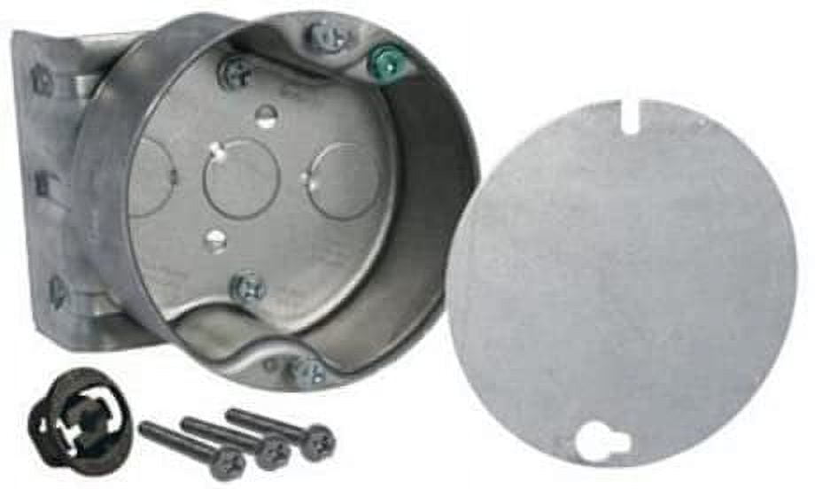 OmconTM Raco 296 Octagon Ceiling Fan/Light Outlet Box, 4" x 1-1/2 ...