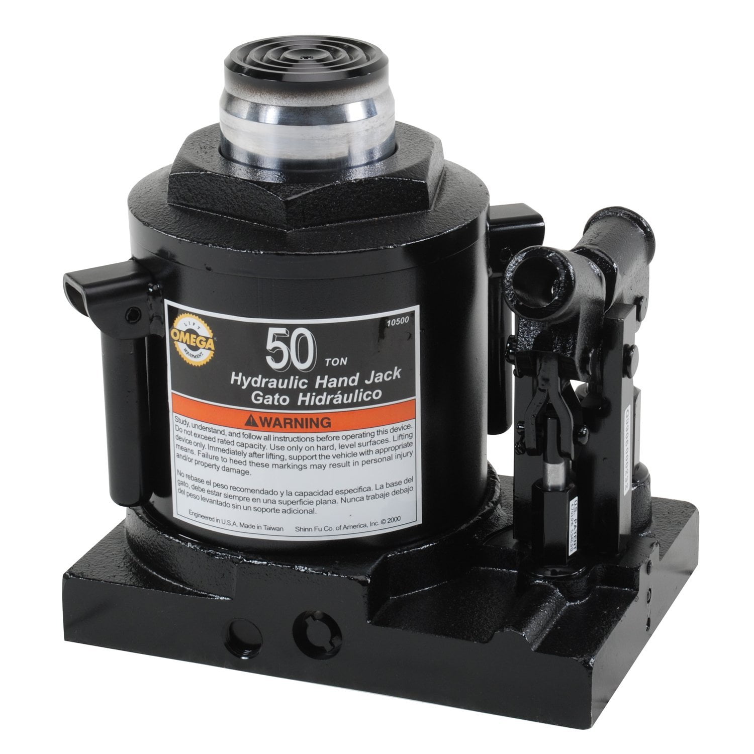Omega 10500 Black Hydraulic Bottle Jack - 50 Ton Capacity - Walmart.com