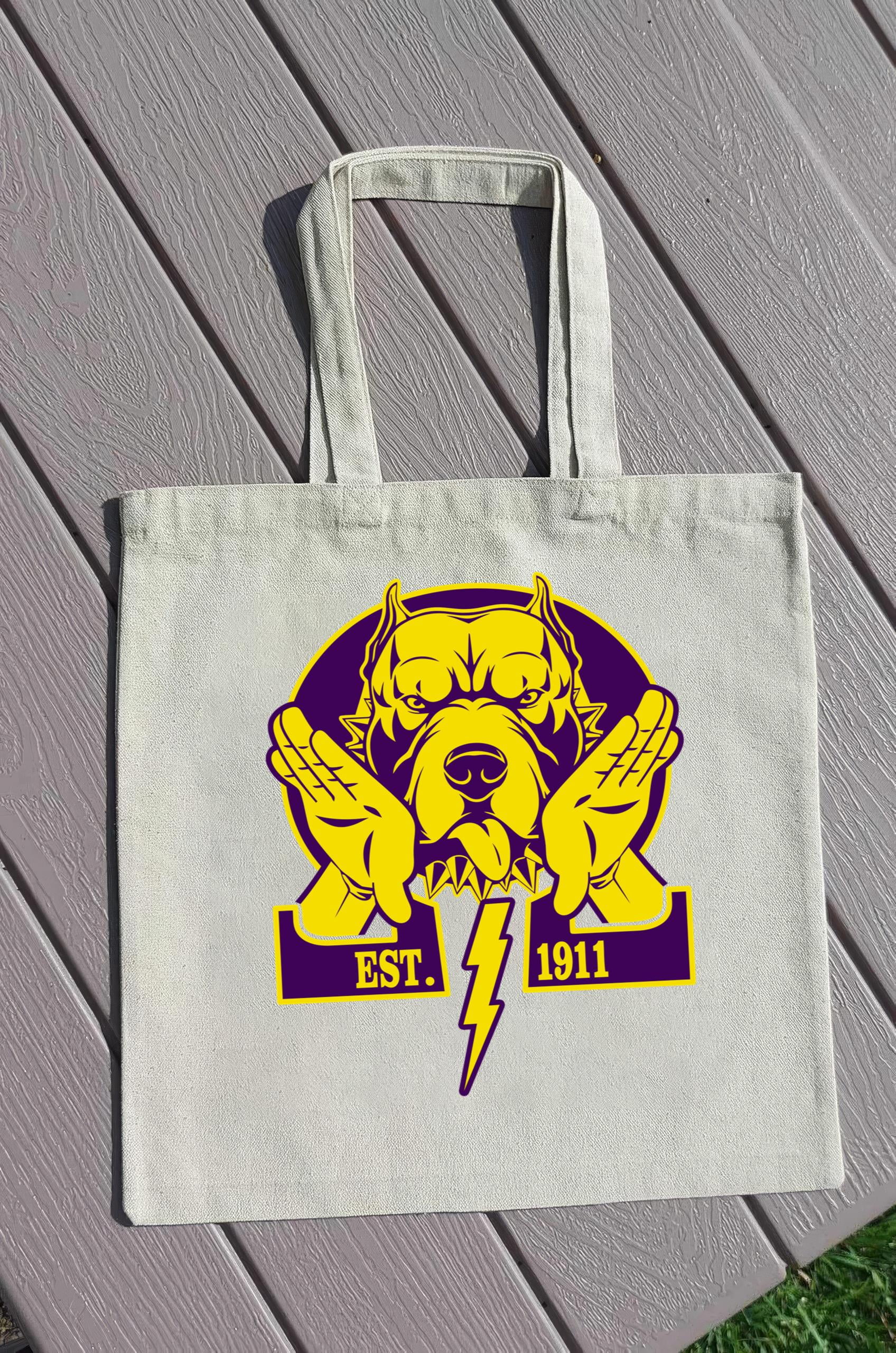 Omega 1911 Bulldog Hand Sign Psi Phi Bag Gift Black Tote Bag-TH38466 ...