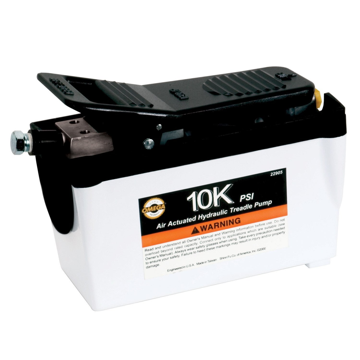Omega 22905 10,000 PSI Air Foot Pump - 122 Cubic Inch Reservoir ...