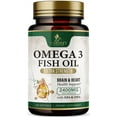 Omega 3 Fish Oil Supplements 2400 mg, Triple Strength Omega3 - EPA ...