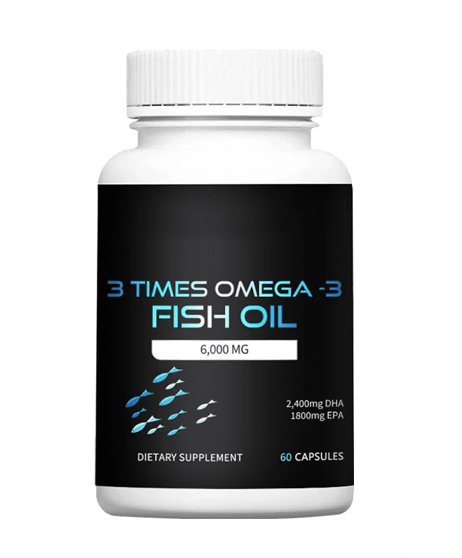 Omega 3 Fish Oil Capsules 3x Strength 6000mg,EPA & DHA, Highest Potency ...