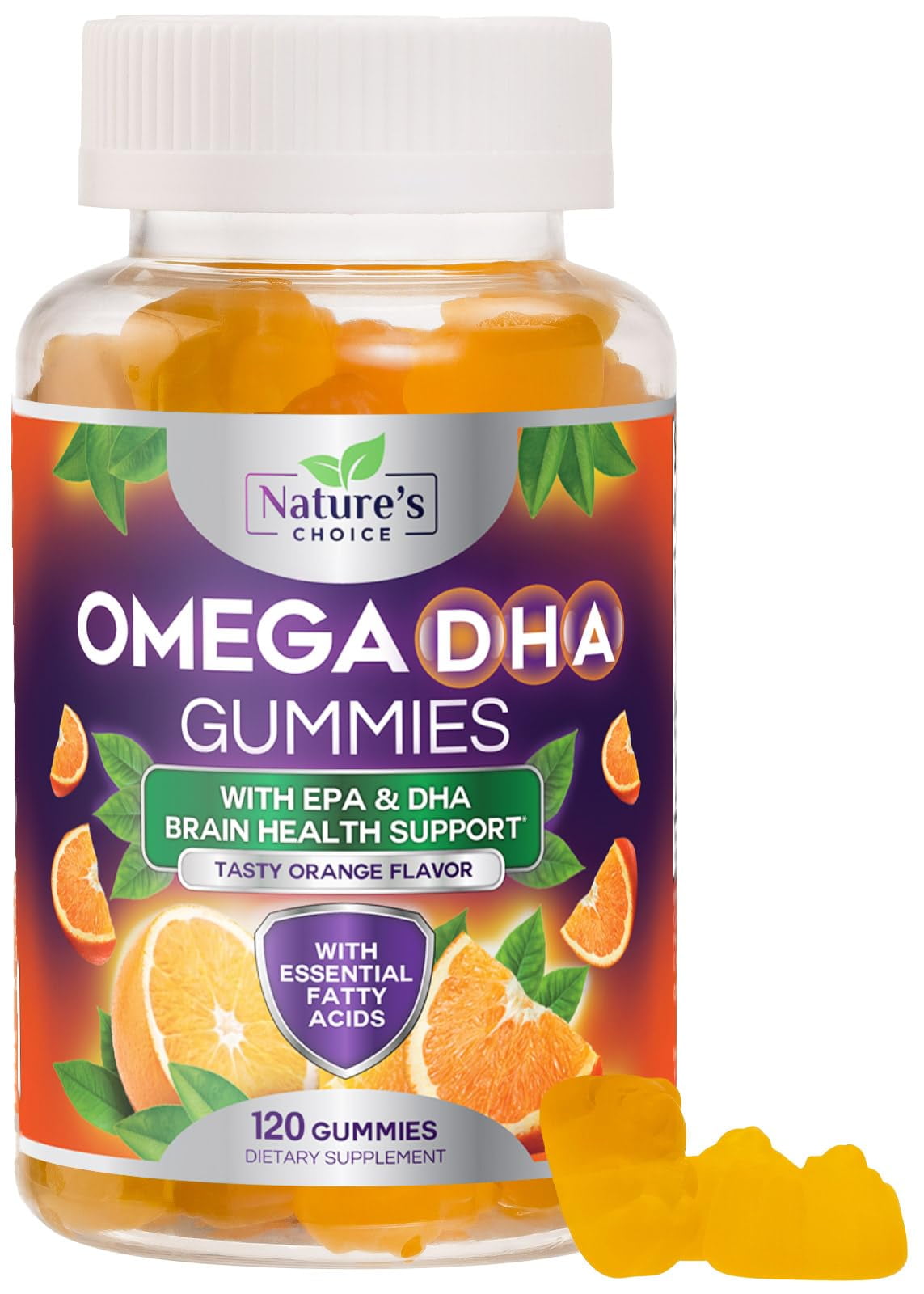 Nature's Choice Omega 3 Fish Oil Gummies, Triple Strength EPA DHA ...