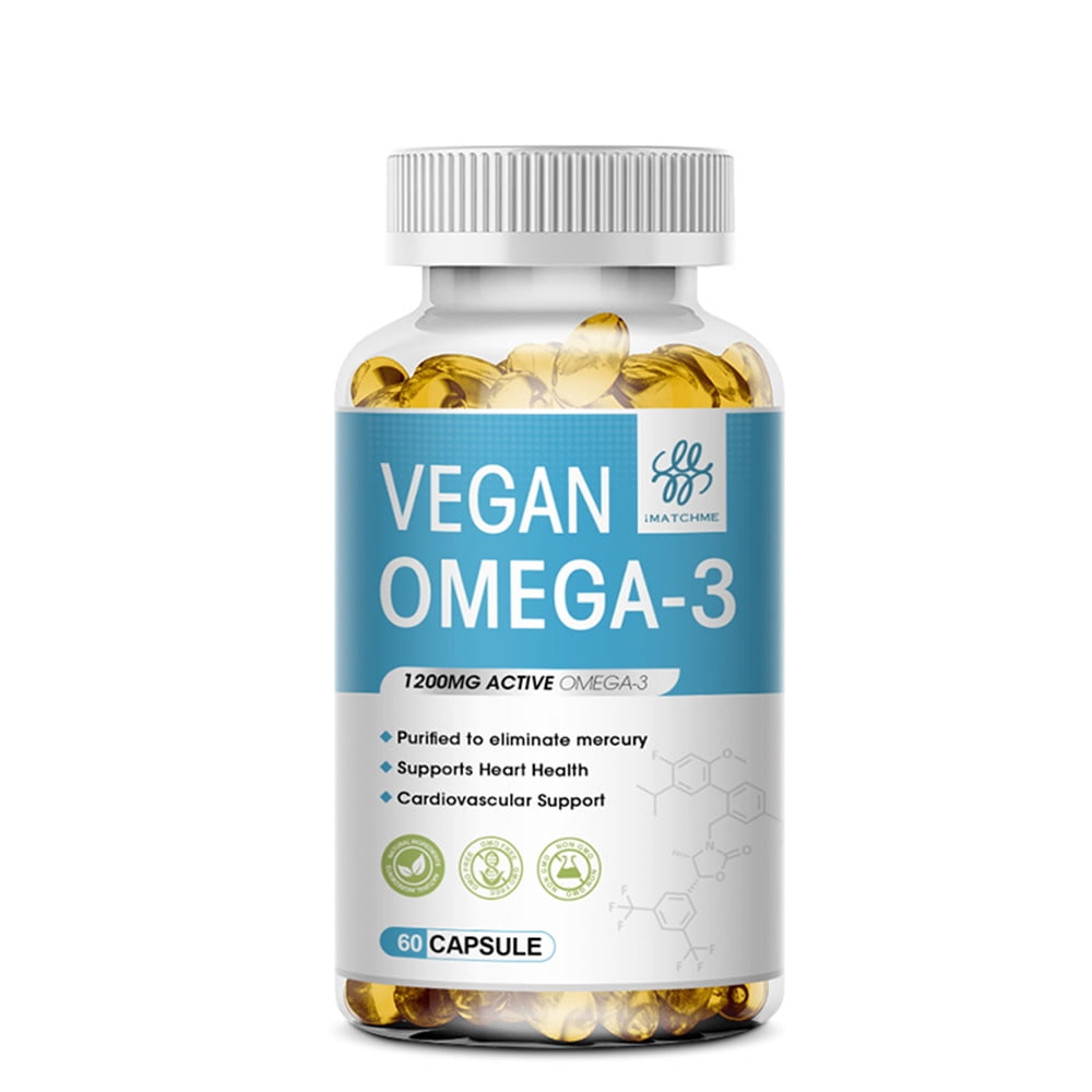 Omega 3 Oil Softgels Rich in DHA and EPA, 1200mg Supplement for Heart ...