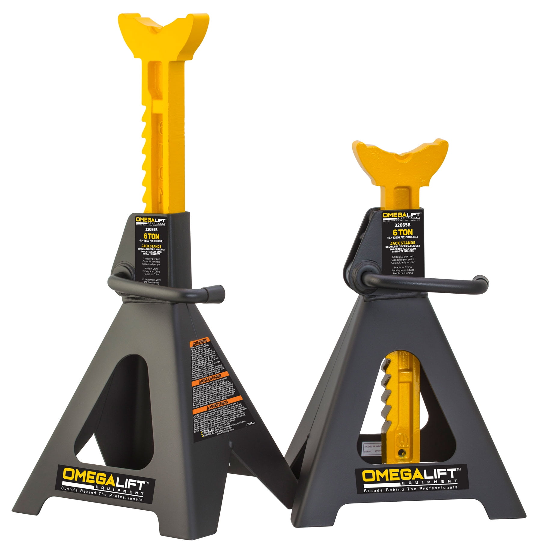 Omega 32065B Black Jack Stand - 6 Ton Capacity - Walmart.com