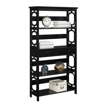 Convenience Concepts American Heritage Ladder Bookcase with File Drawer ...