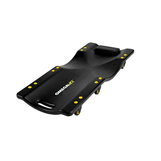 Omega 91900 36 In. 300 Pound Capacity Plastic Creeper with Swivel ...