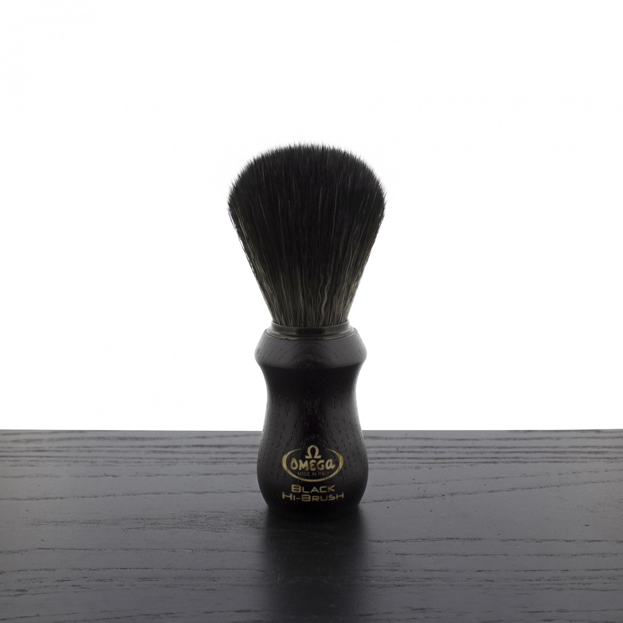 Omega 96833 Hi-Brush Black Fiber Wood Shaving Brush - Walmart.com