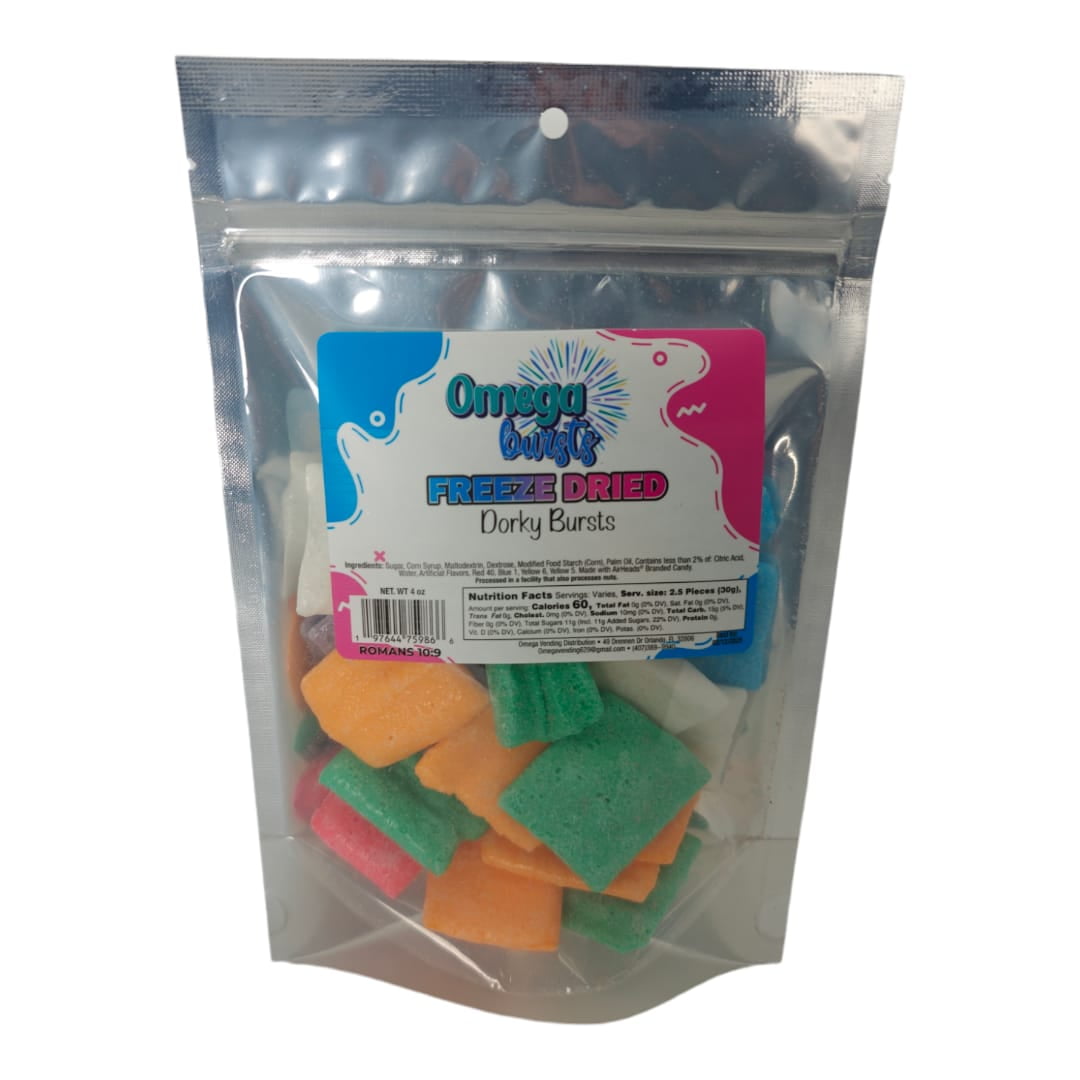 Omega Bursts Freeze Dried Candy "Dorky Bursts" 1ct/ 4 oz. - Walmart.com
