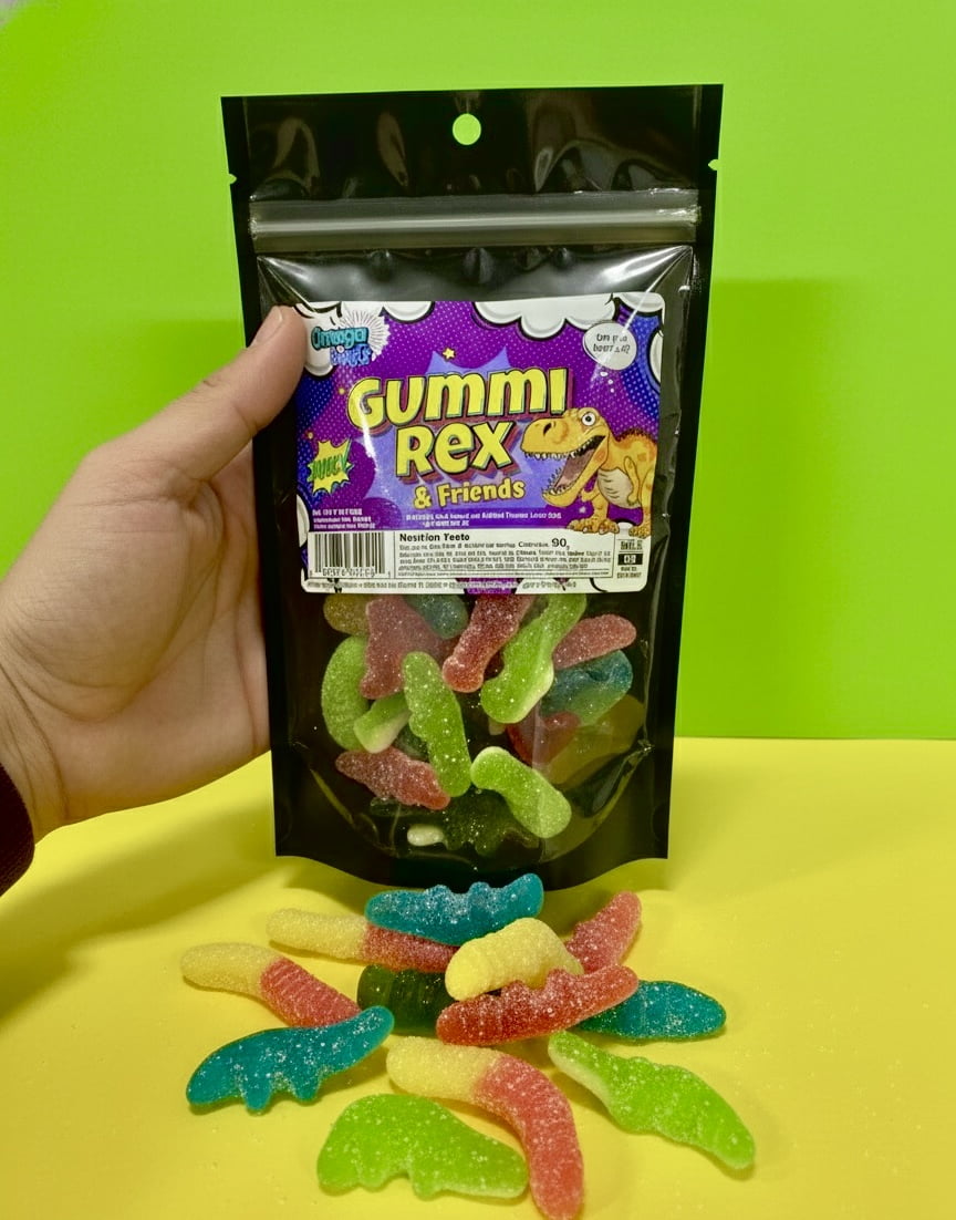 Omega Bursts Gummi Rex & Friends – Mixed Animals Gummies – 5 oz ...