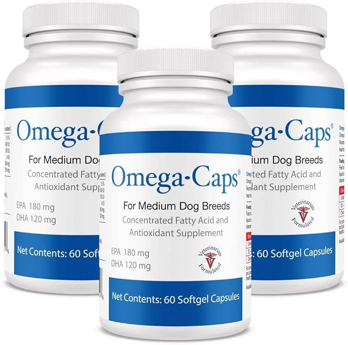 Omega-Caps for Medium Breeds-Vet Formulated for Joint & Heart Health ...