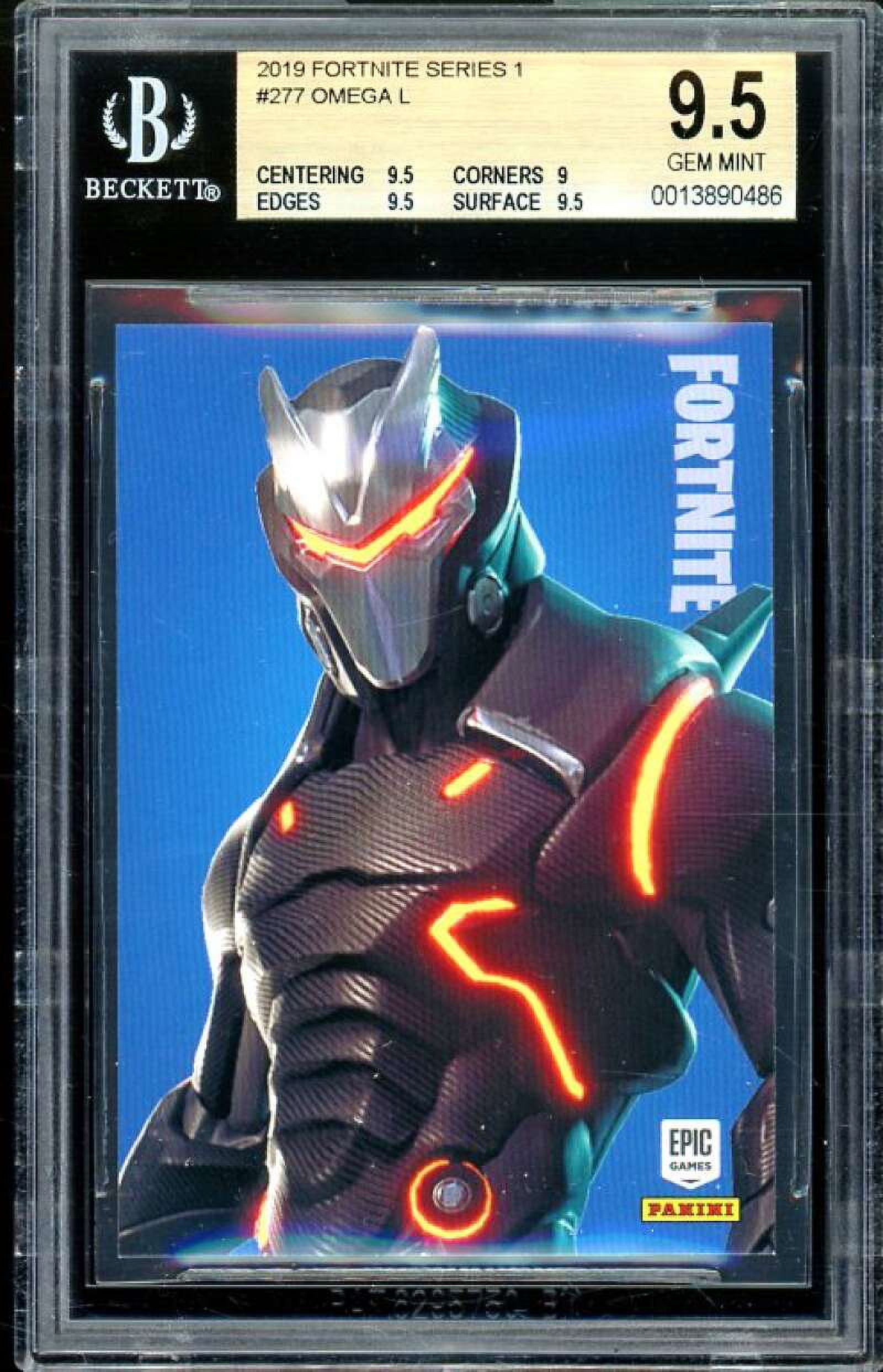 Omega Card 2019 Fortnite Series 1 USA #277 BGS 9.5 (9.5 9 9.5 9.5 ...