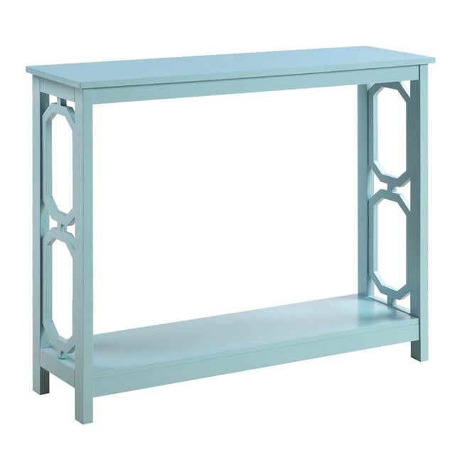 Omega Console Table with Shelf Sea Foam Blue - Walmart.com