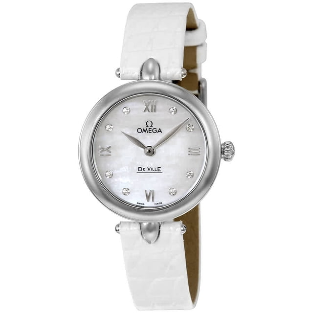 Omega De Ville Prestige Mother of Pearl Dial Ladies Watch 424.13.27.60 ...