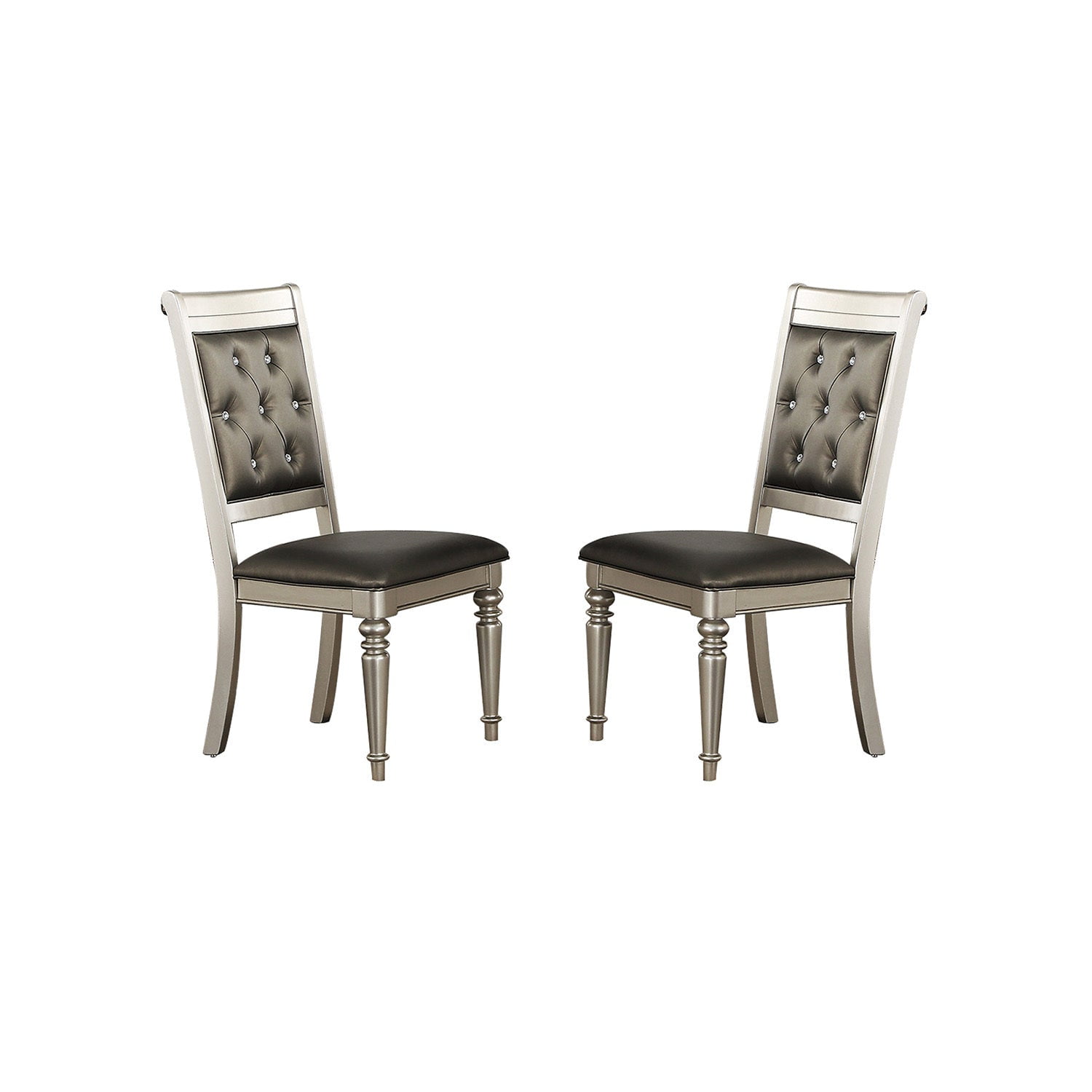 Omega Dining Chairs With Tufted Back (Set of 2) - Walmart.com