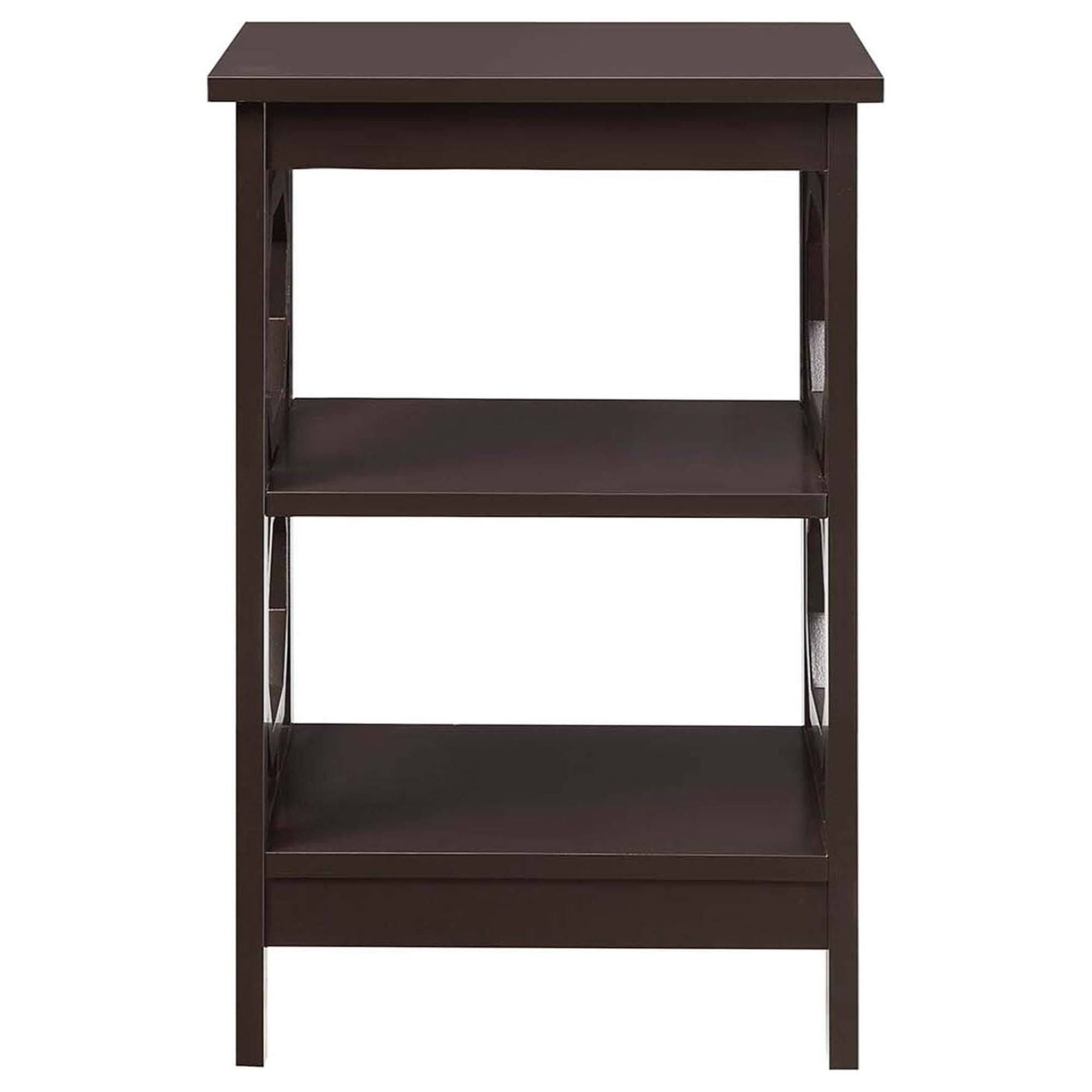 Omega End Table with Shelves - Sleek Design, Ample Storage, Durable ...