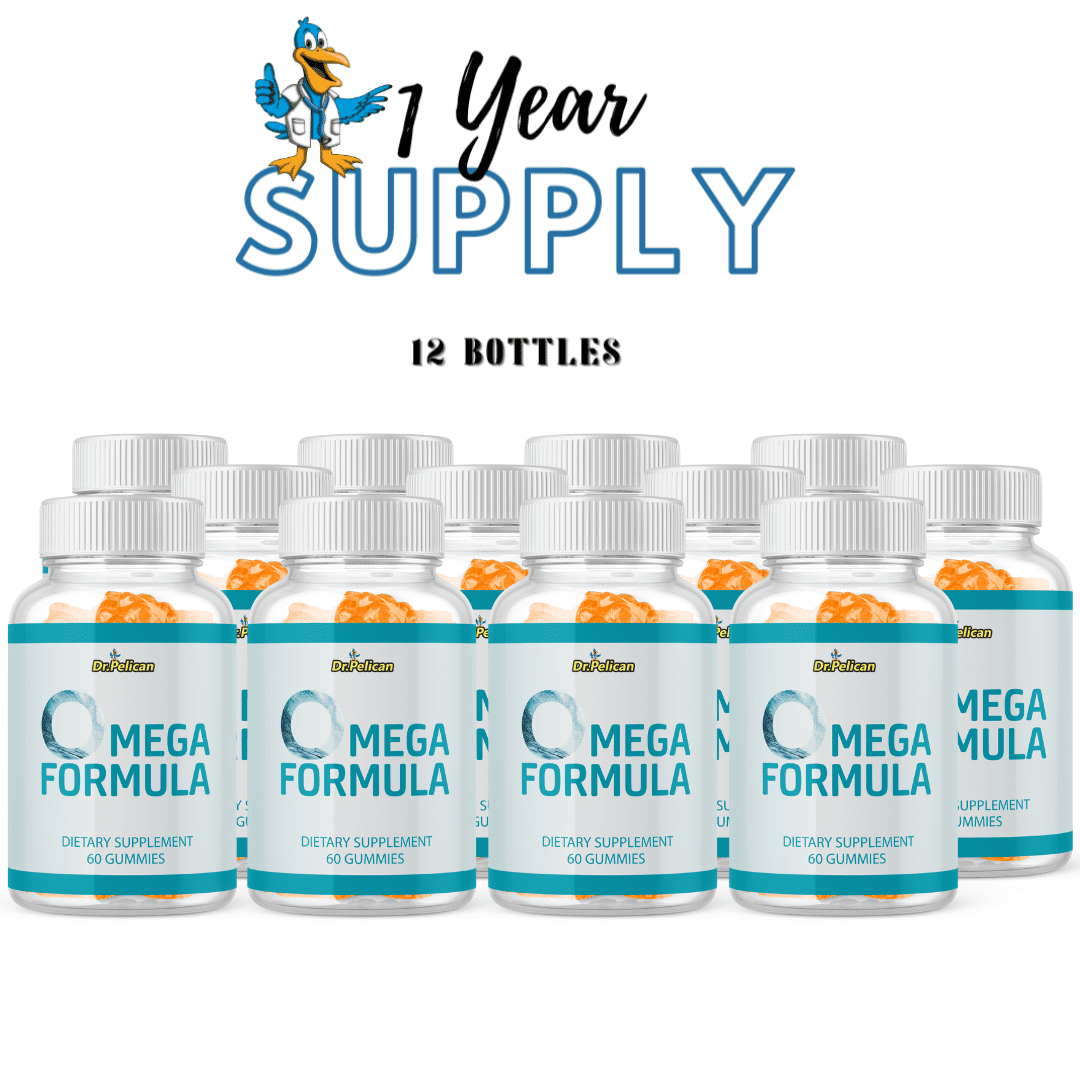Omega Formula- Heart & Brain Support- 12 Bottles- 720 Gummies- Dr ...