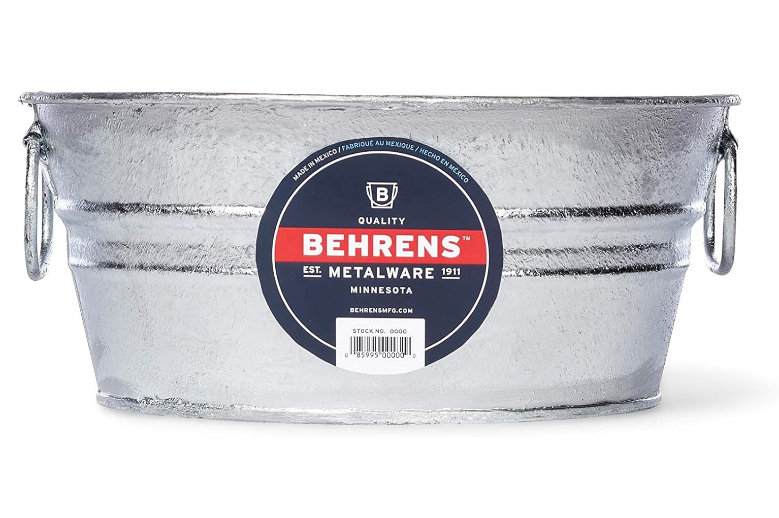 Behrens Low Galvanized Buckets w/ Handles, 1.5 gal. Capacity - Walmart.com