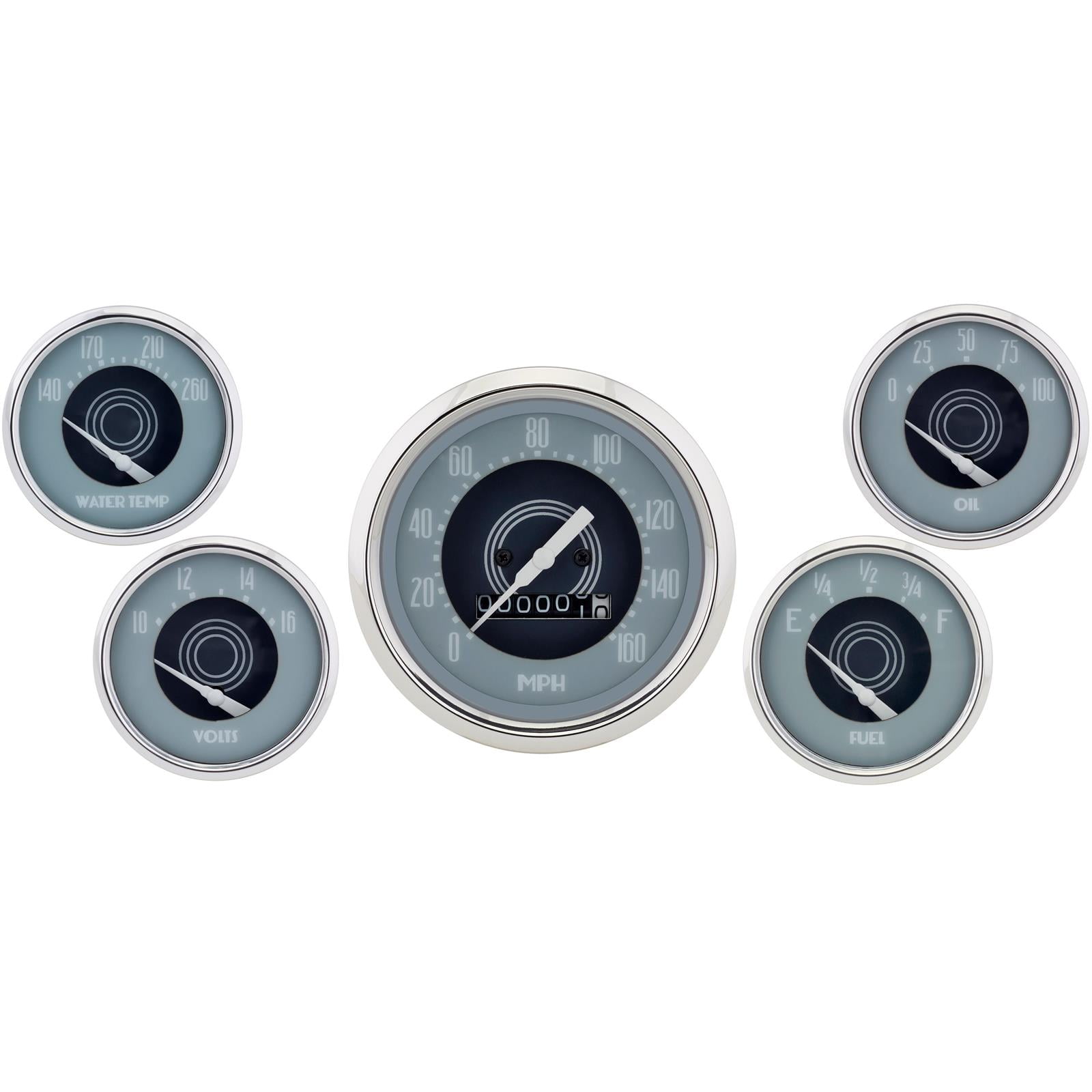 Omega Kustom Avant 5-Gauge Set, Mechanical Speedometer, 3-3/8 - Walmart.com