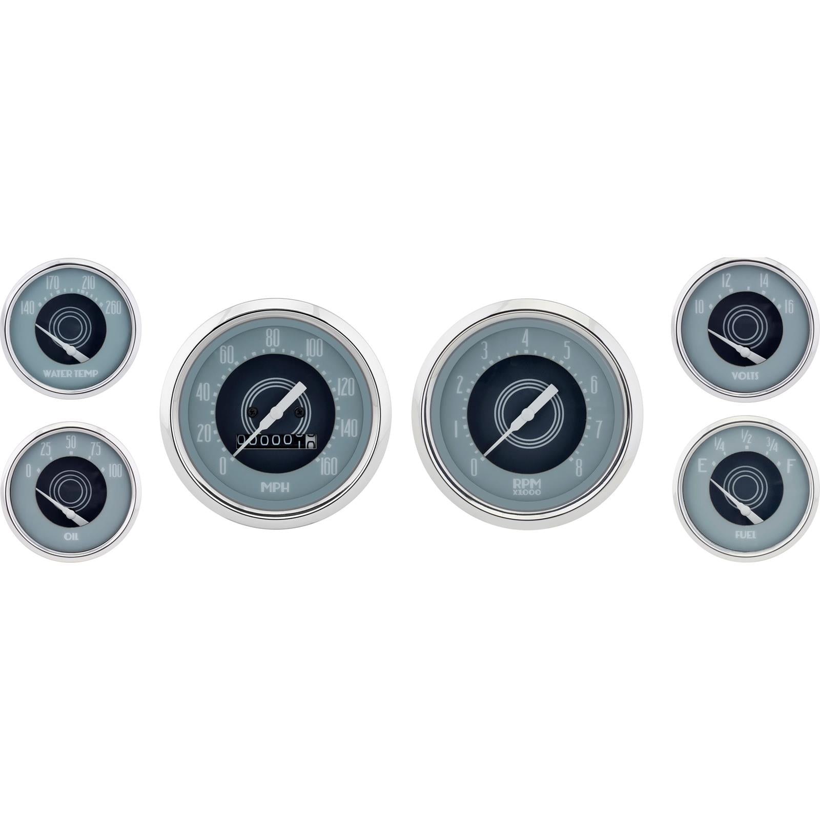 Omega Kustom Avant 6-Gauge Set, Mechanical Speedometer, 3-3/8 - Walmart.com