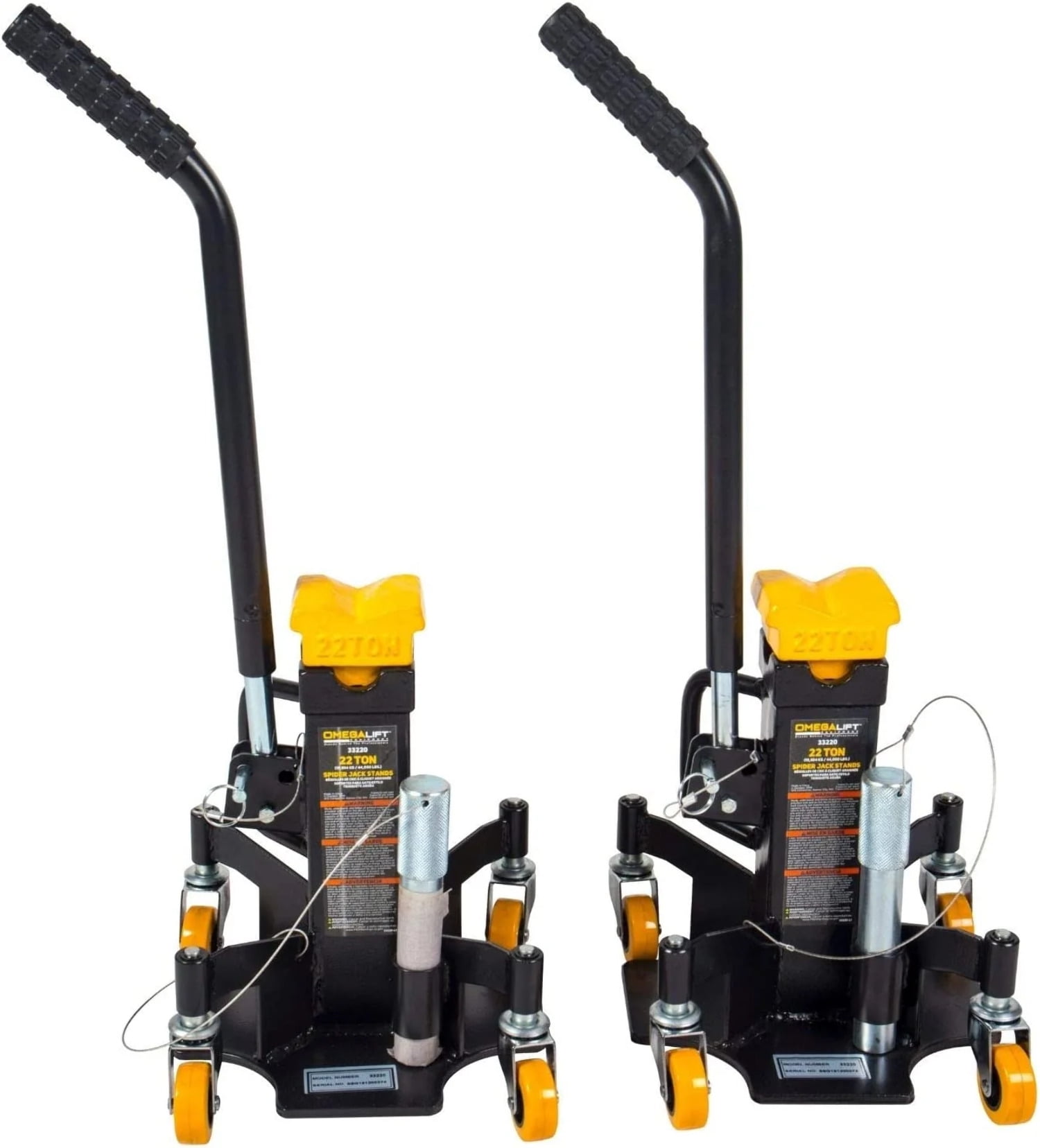 Omega Lift 22-Ton Jack Stands - Pin Style Stand with Heavy Duty Welded ...