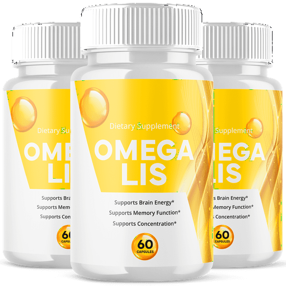 Omega Lis Advanced Formula Brain Support Pills Maximum Strength Supplement OmegaLis 180 Capsules ...