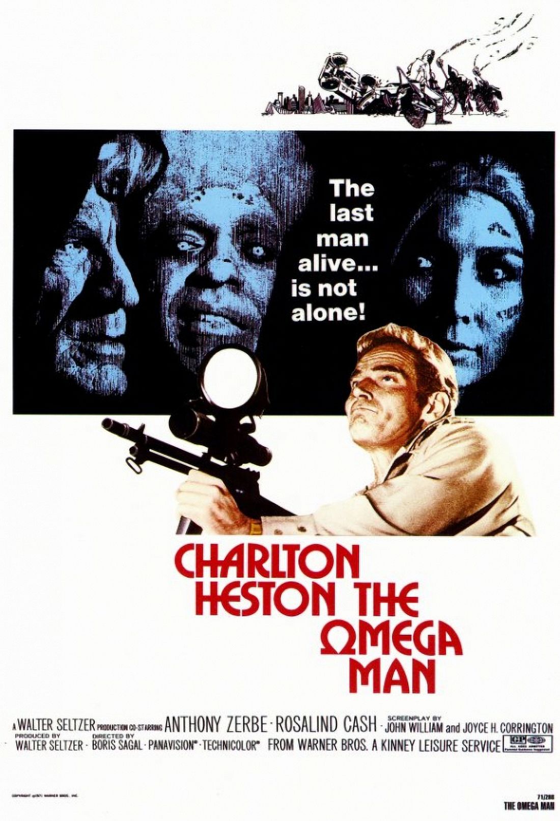 Omega Man Movie Poster (11 x 17) - Walmart.com