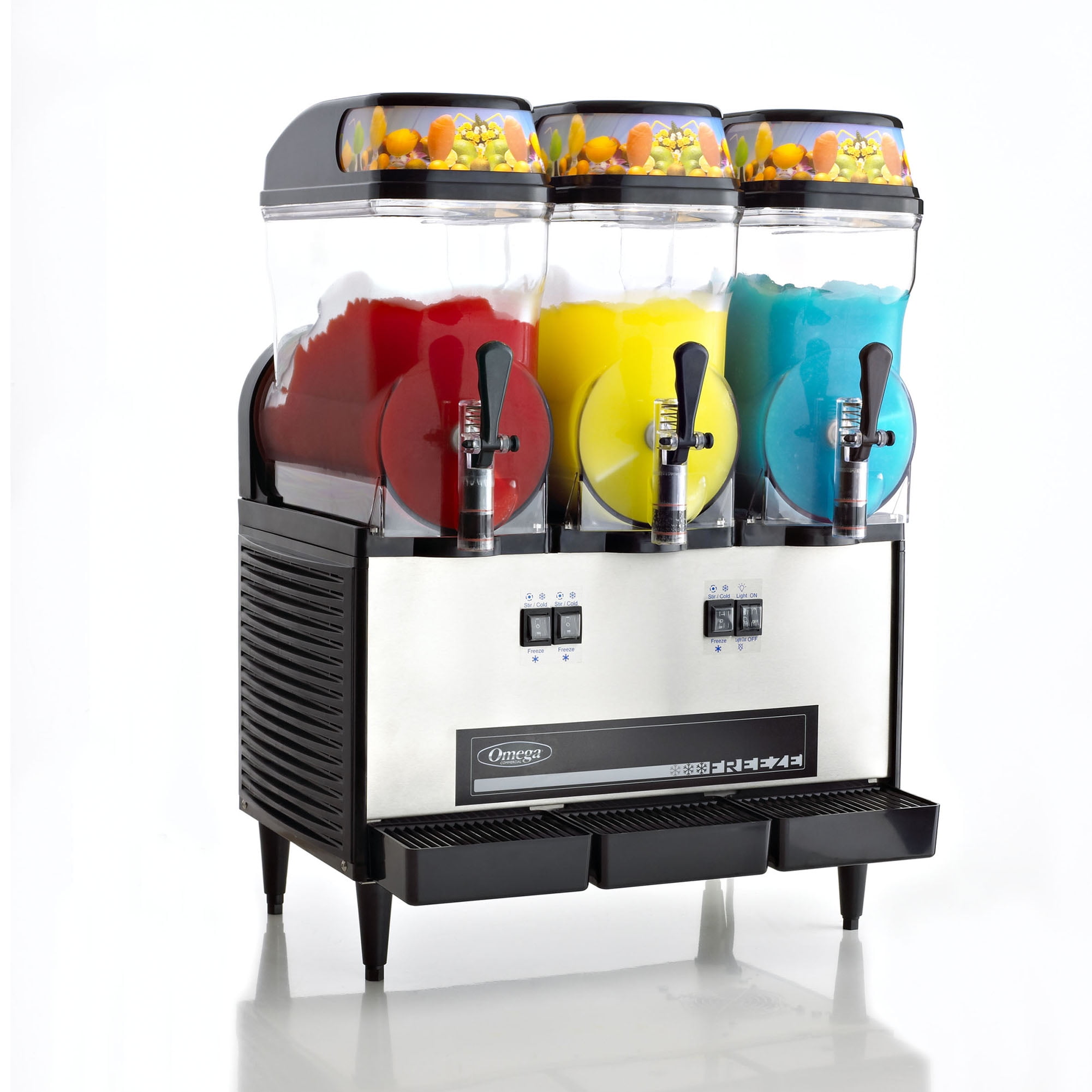 Omega OFS30 Triple 3-Gallon Bowl Granita Machine - Walmart.com