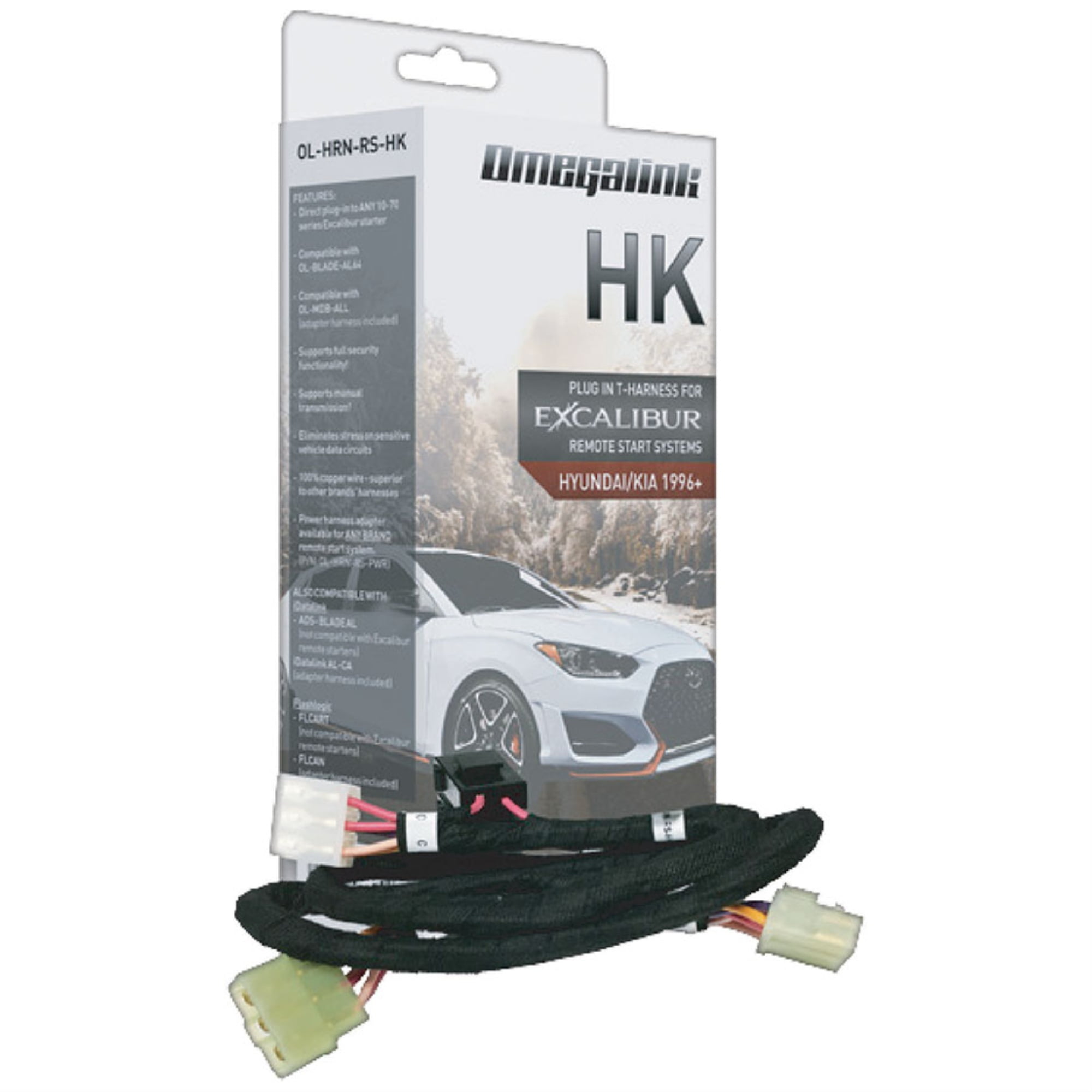 Omega OL-HRN-RS-HK Remote Start T Harness for Select 1996+ Hyundai & Kia - Walmart.com