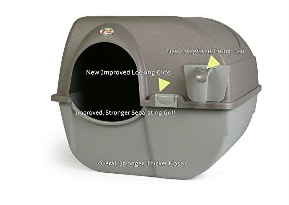 Omega Paw Regular Improved Roll 'n Clean Self Cleaning Litter Box ...