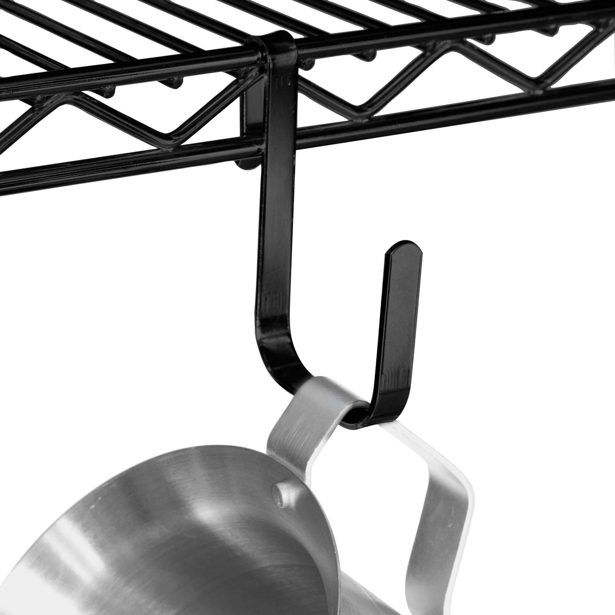 Omega Products Corporation Snap-On J-Hook Hardware Hook, Large, Black ...