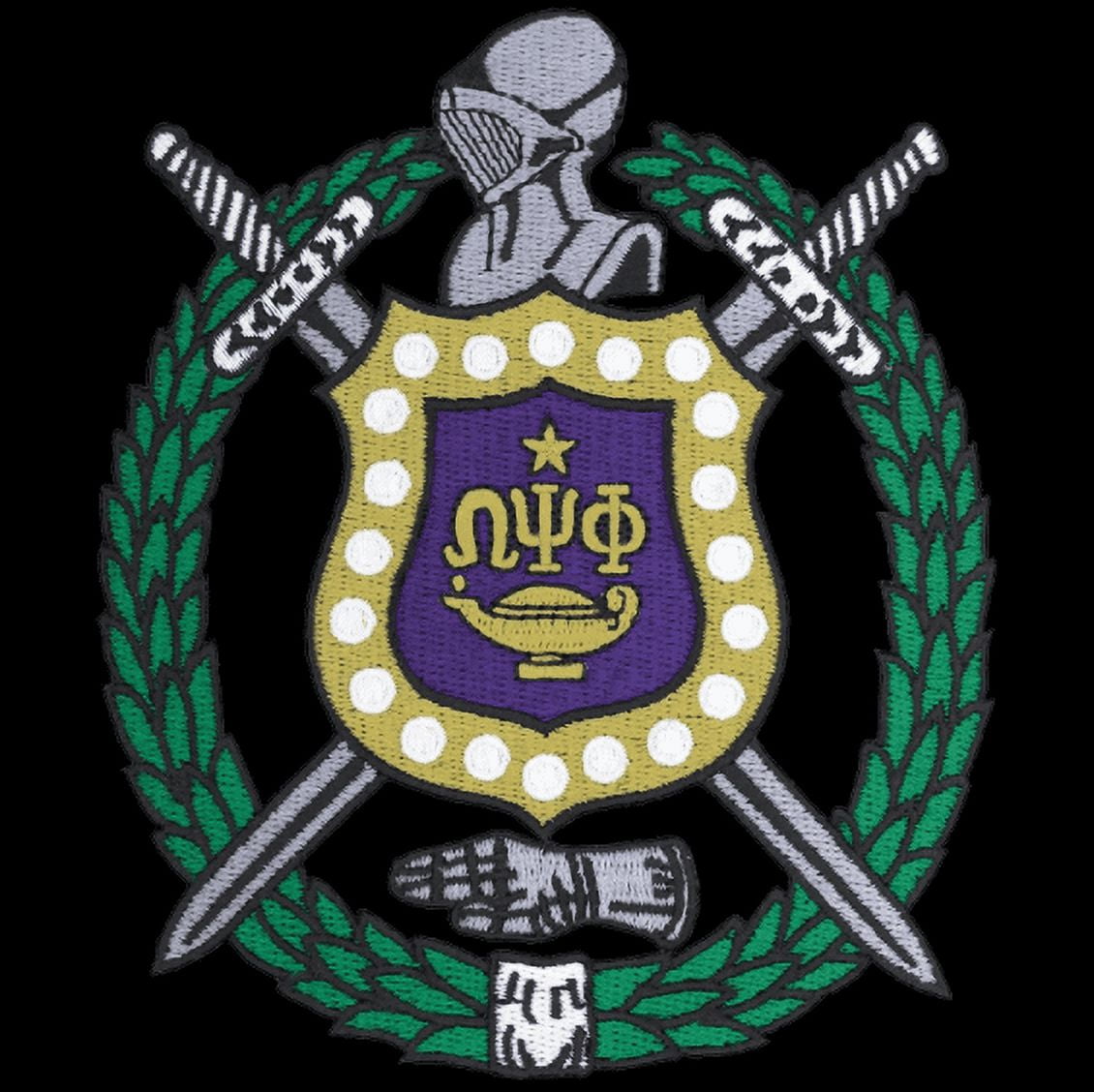 Omega Psi Phi 5 inches Shield Emblem W/Heat Seal Backing - Walmart.com