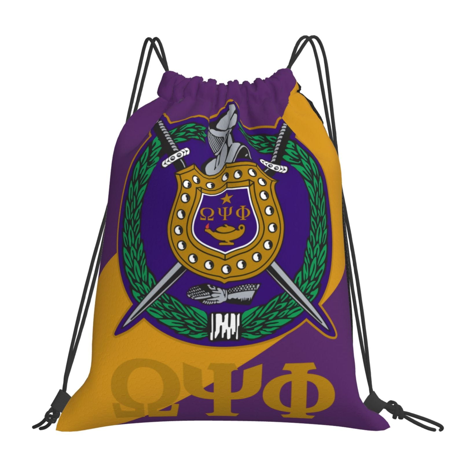 Omega Psi Phi Fraternity Paraphernalia Drawstring Backpack Sports Gym ...