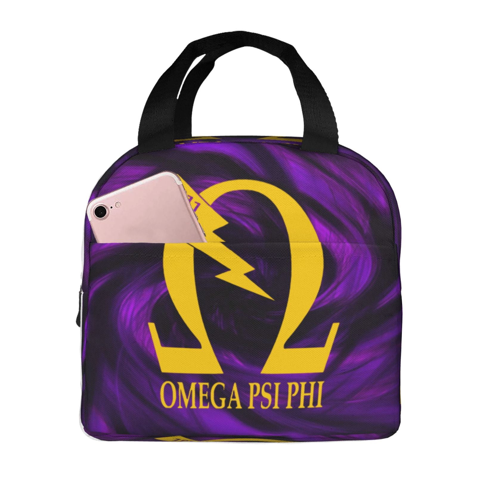 Omega Psi Phi Fraternity Paraphernalia Lunch Bag/Lunch Box/Double Sided ...