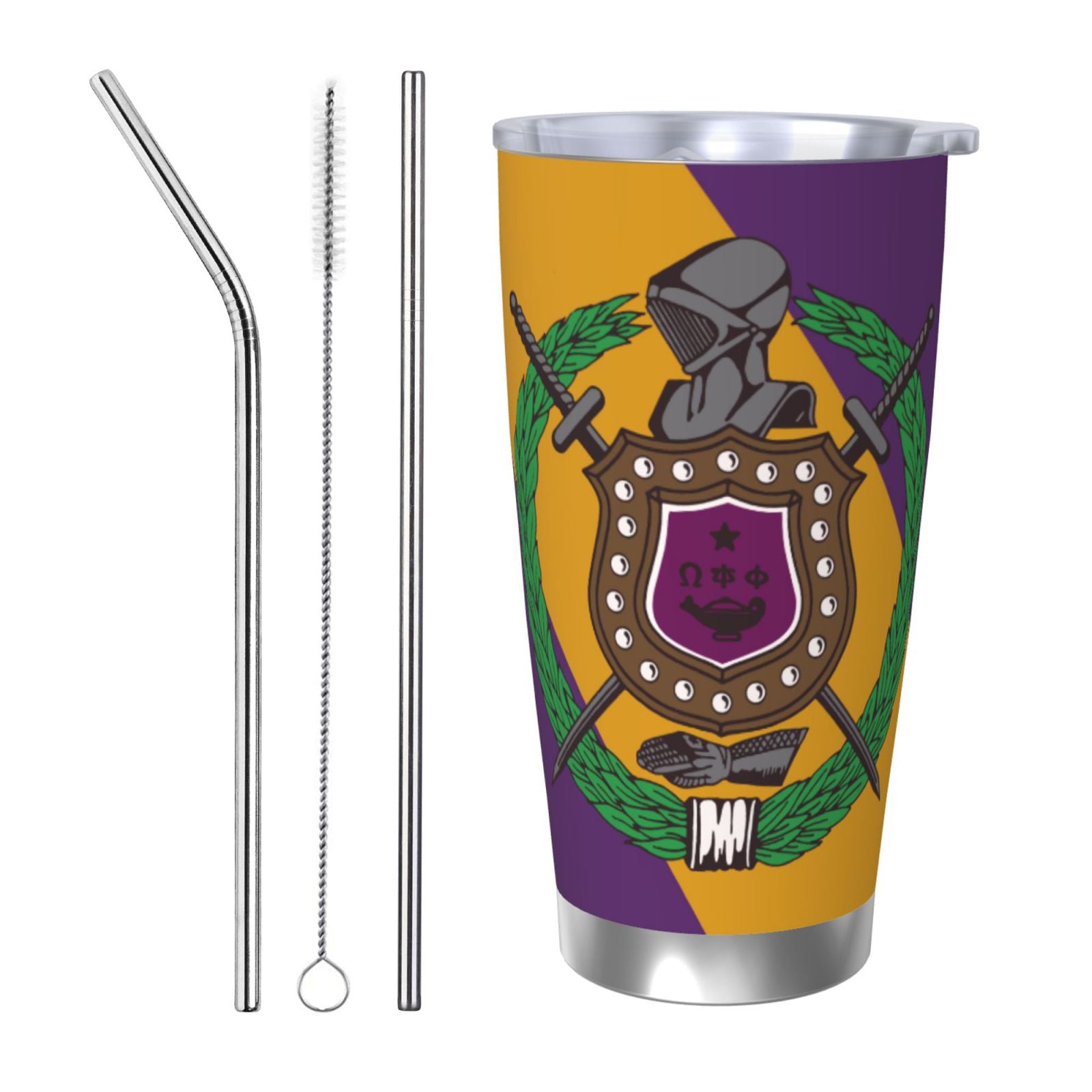 Omega Psi Phi Fraternity Paraphernalia Stainless Steel Tumbler Double ...