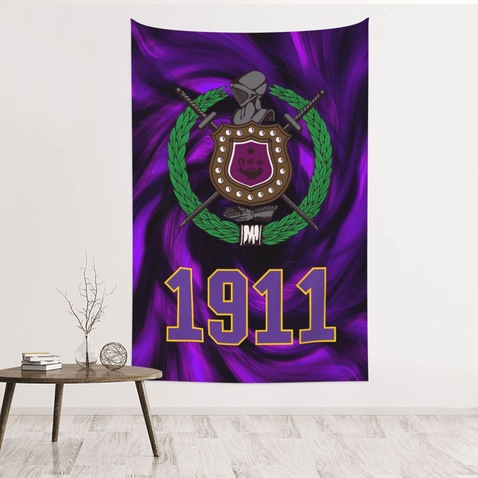 Omega Psi Phi Fraternity Paraphernalia Tapestry Flag Print Wall Hanging ...