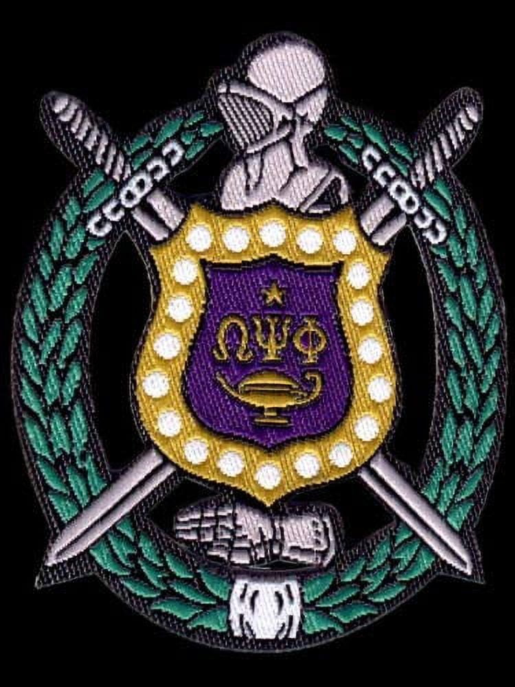 Omega Psi Phi Fraternity Shield Cotton 3'' Emblem Patch - Walmart.com
