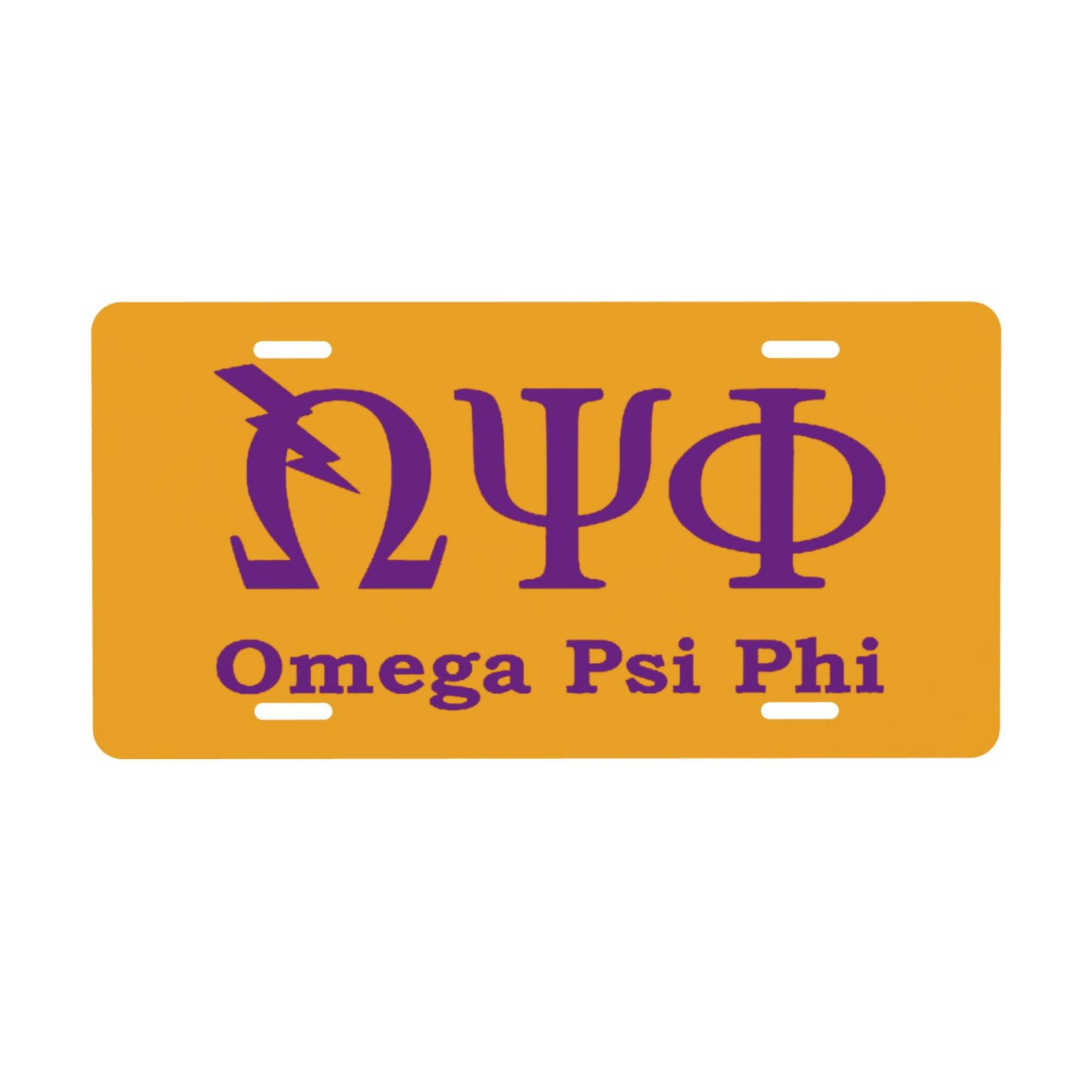 Omega Psi Phi License Plate Lightweight Aluminum Automotive Decoration ...