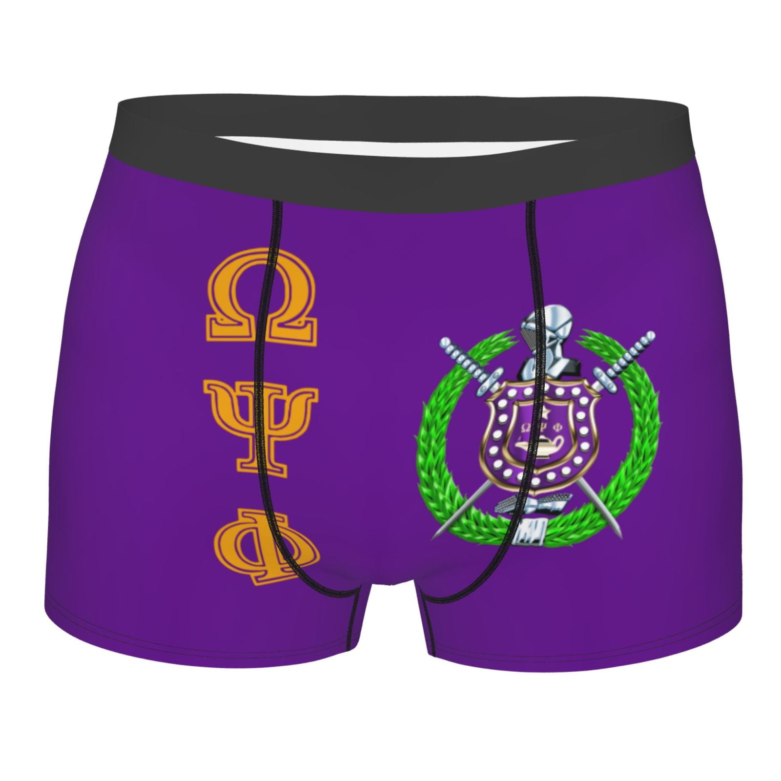 Omega Psi Phi Men's Boxer Brief Breathable Ultra Comfortable Sports ...