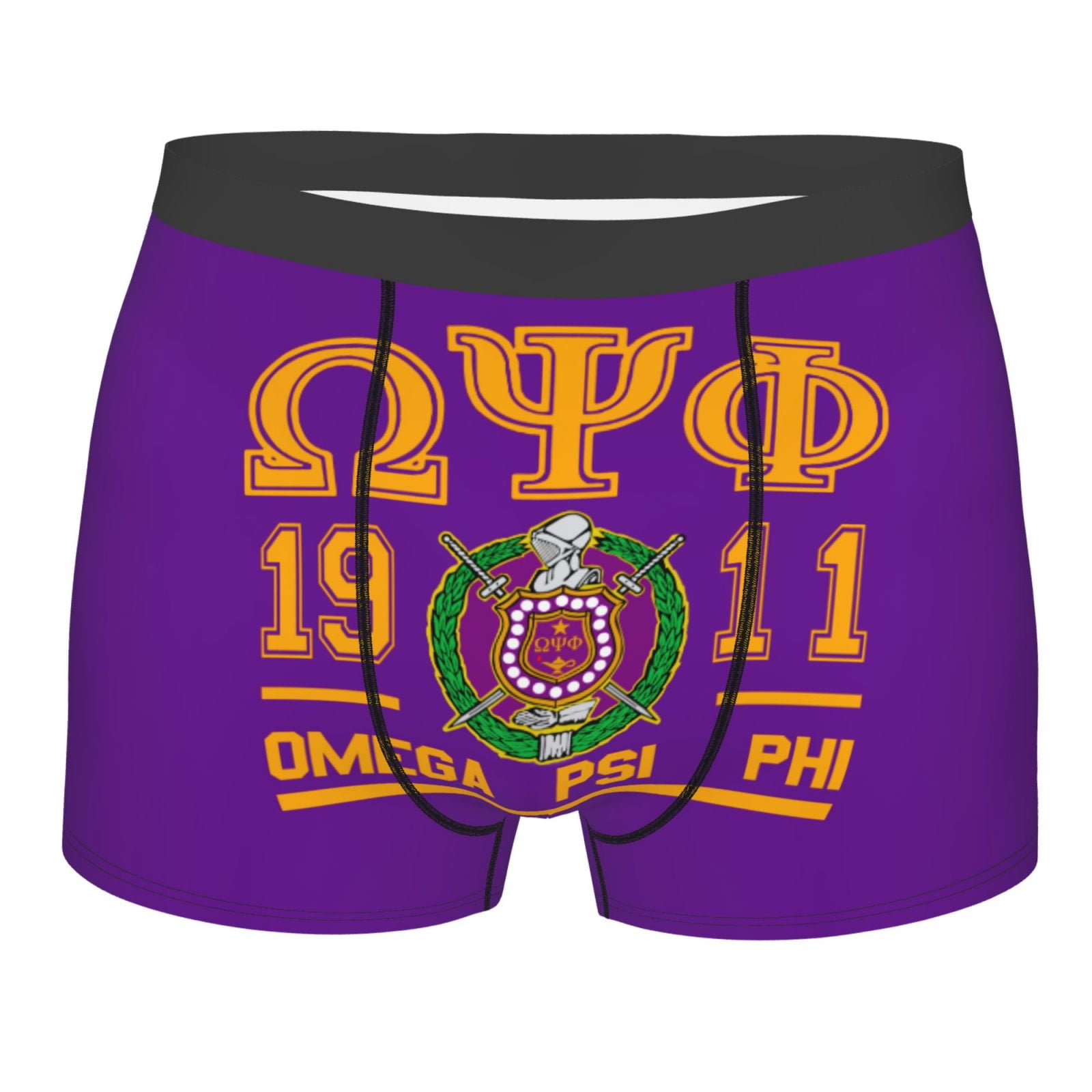 Omega Psi Phi Men's Boxer Brief Breathable Ultra Comfortable Sports ...
